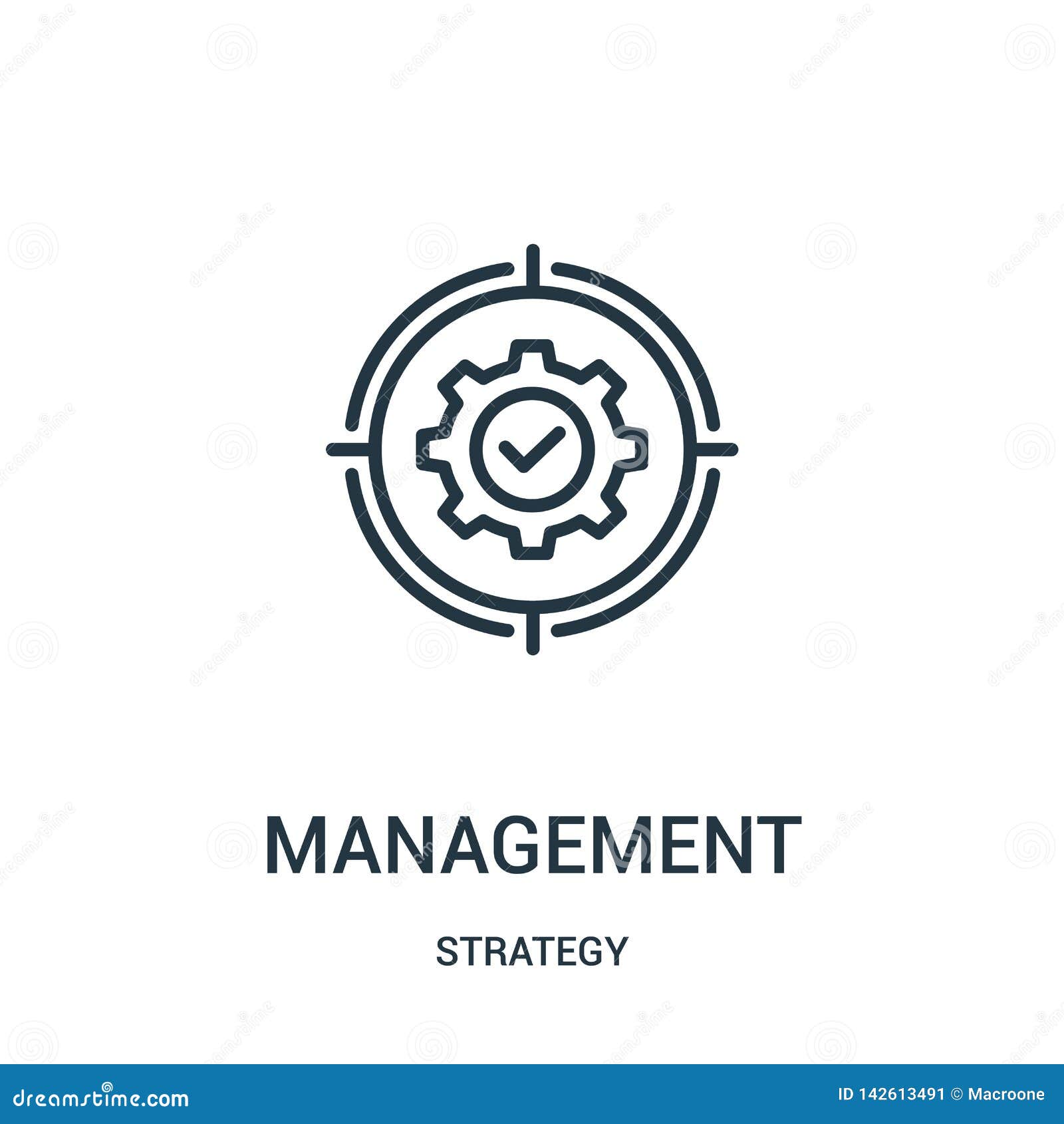 Management Icon Vector from Strategy Collection. Thin Line Management ...
