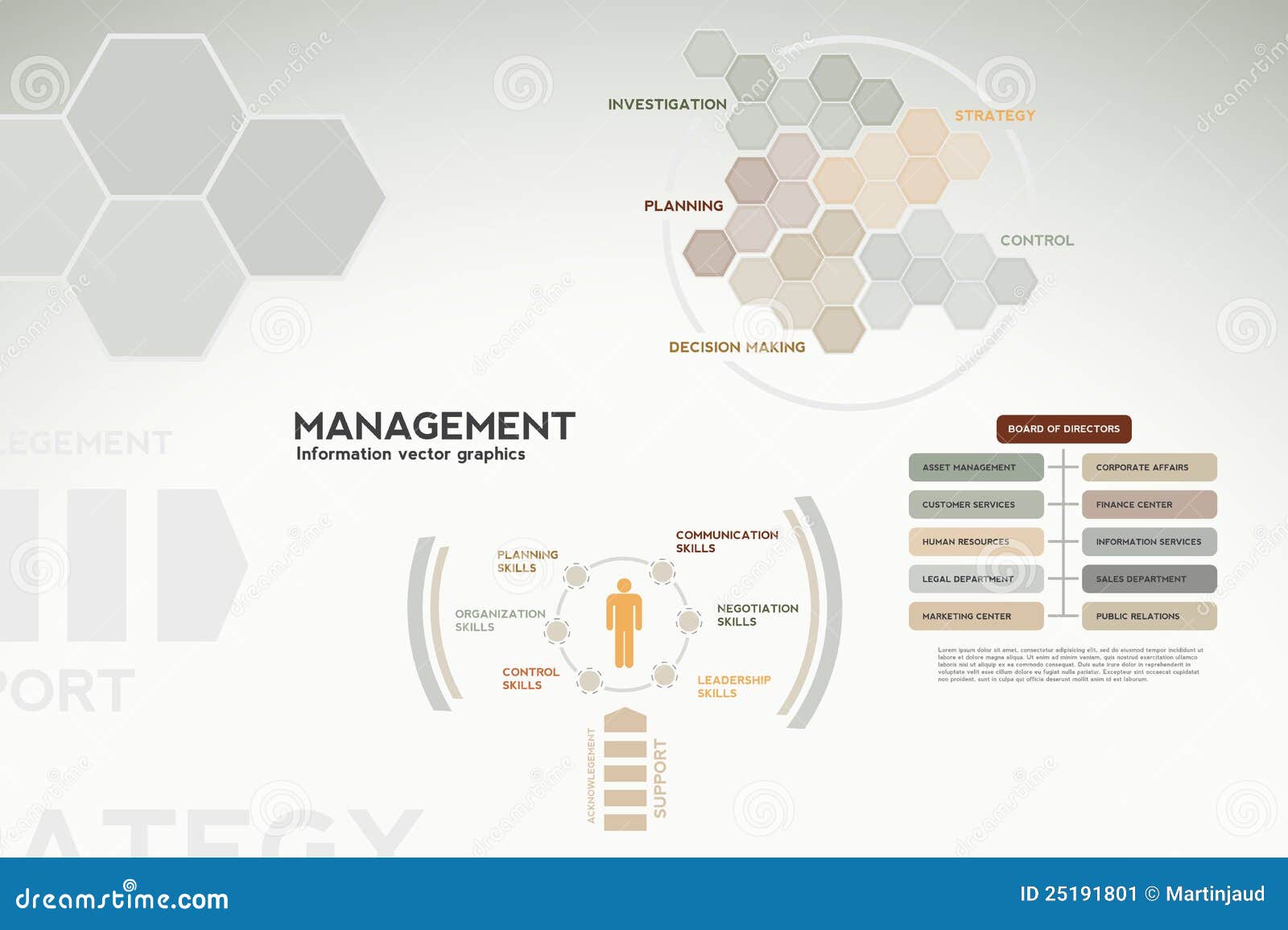 Management Infographics - Icons, Graphs, Charts Stock Vector ...