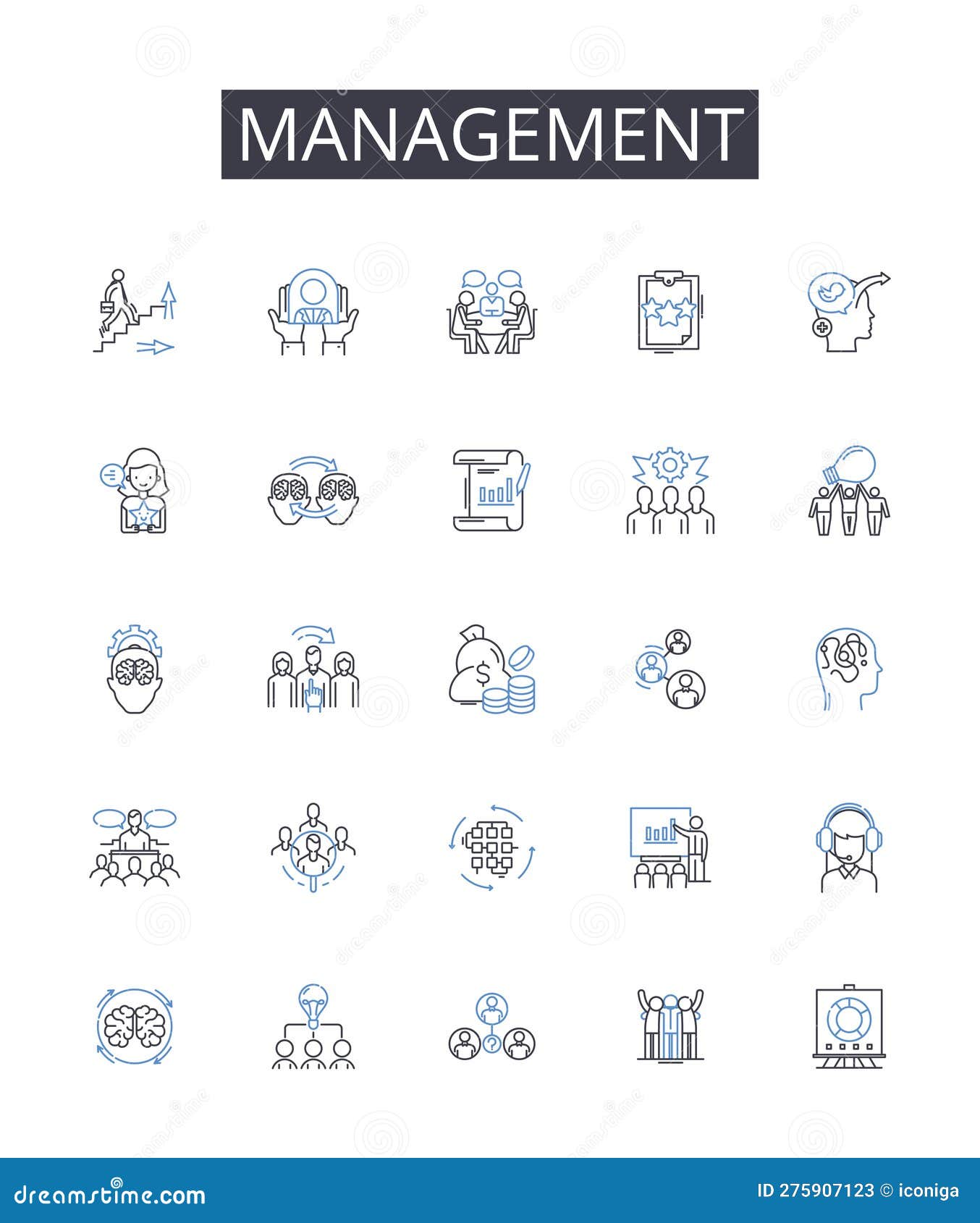 Management Line Icons Collection. Efficiency, Speed, Innovation ... Management Line Icons Collection. Efficiency, Speed, Innovation ...