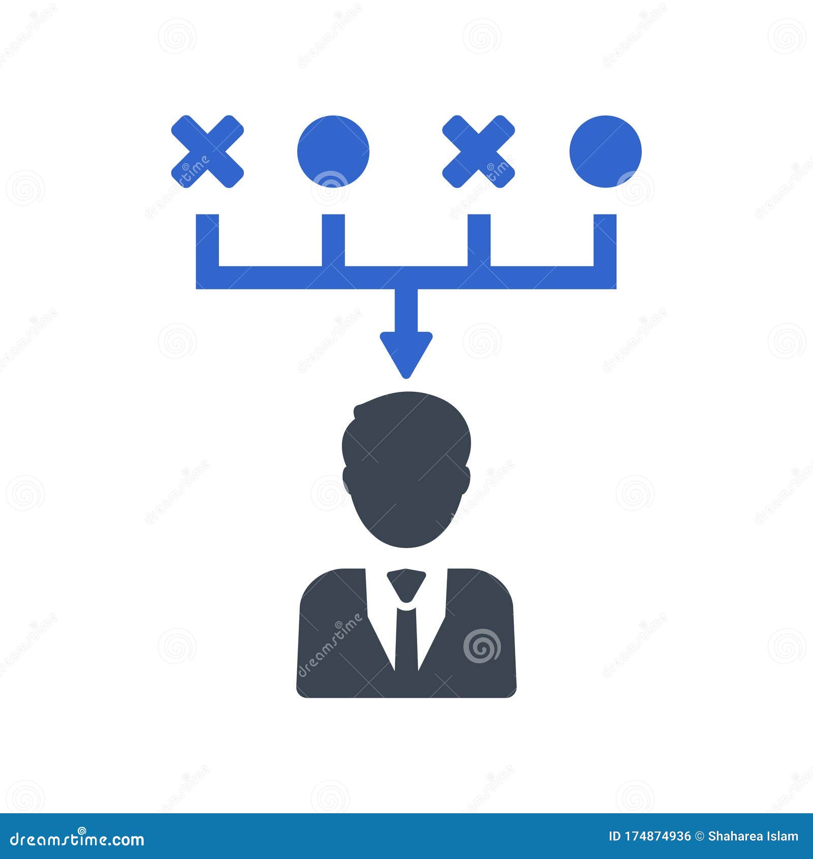 Management plan icon stock vector. Illustration of icon - 174874936