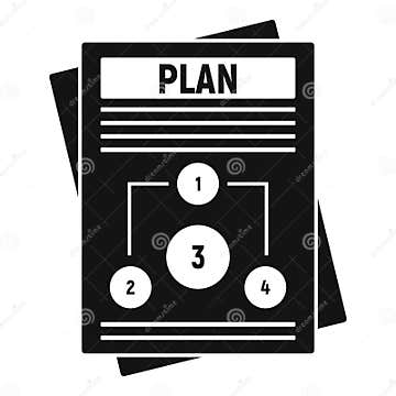 Management Plan Icon, Simple Style Stock Vector - Illustration of ...