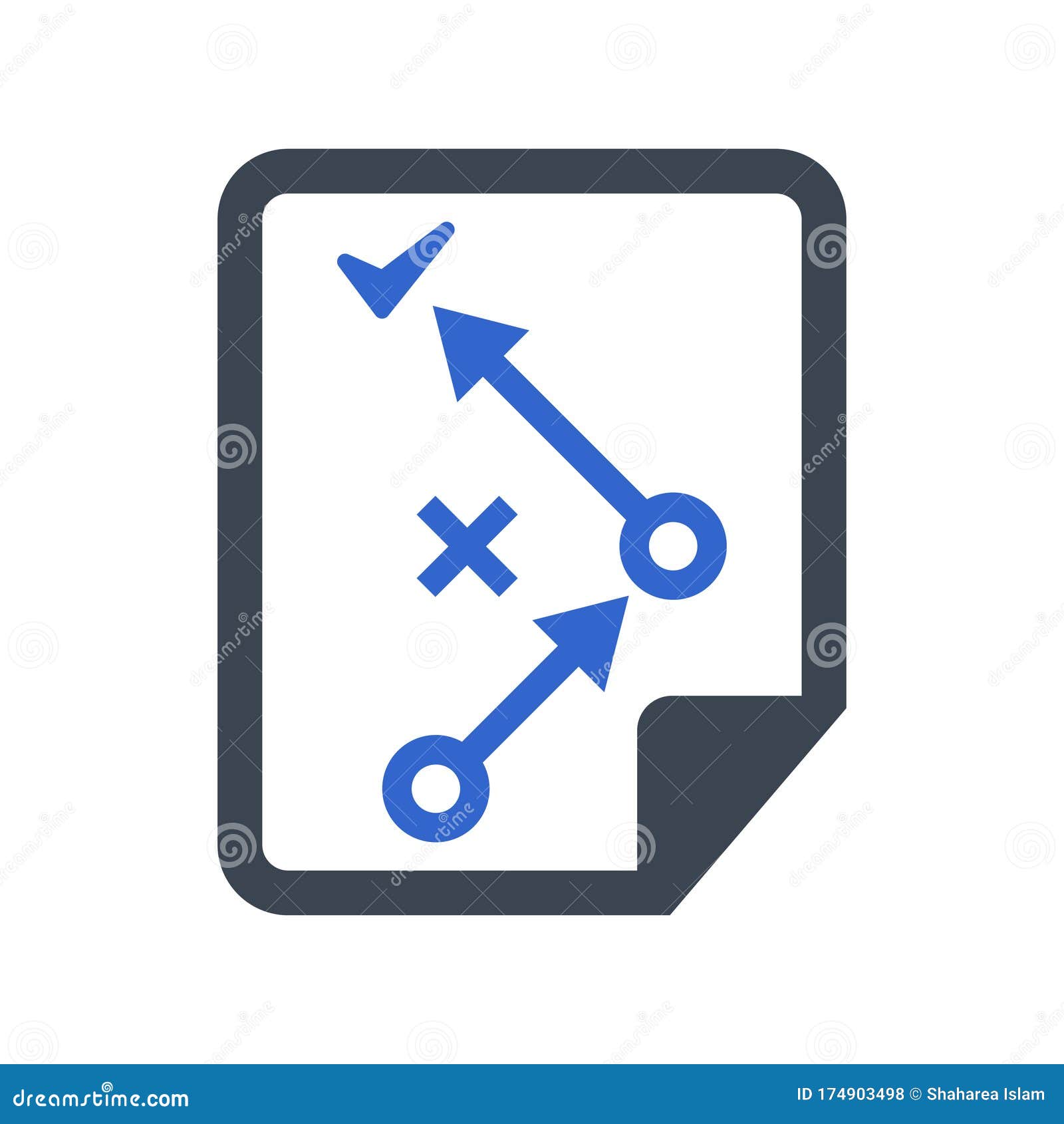 Management planning icon stock vector. Illustration of vector - 174903498