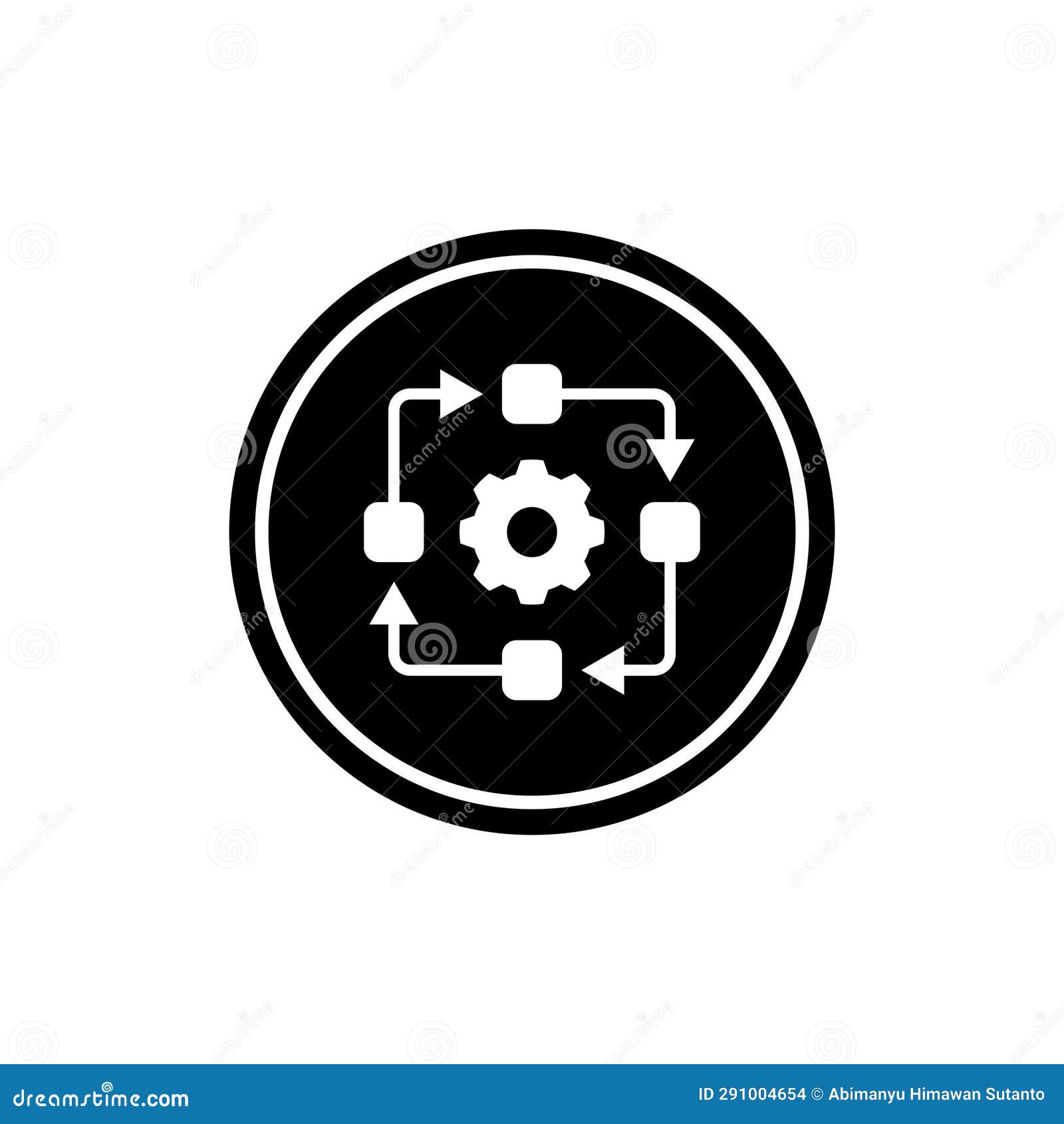 Management Process Icon Vector Stock Vector - Illustration of ...