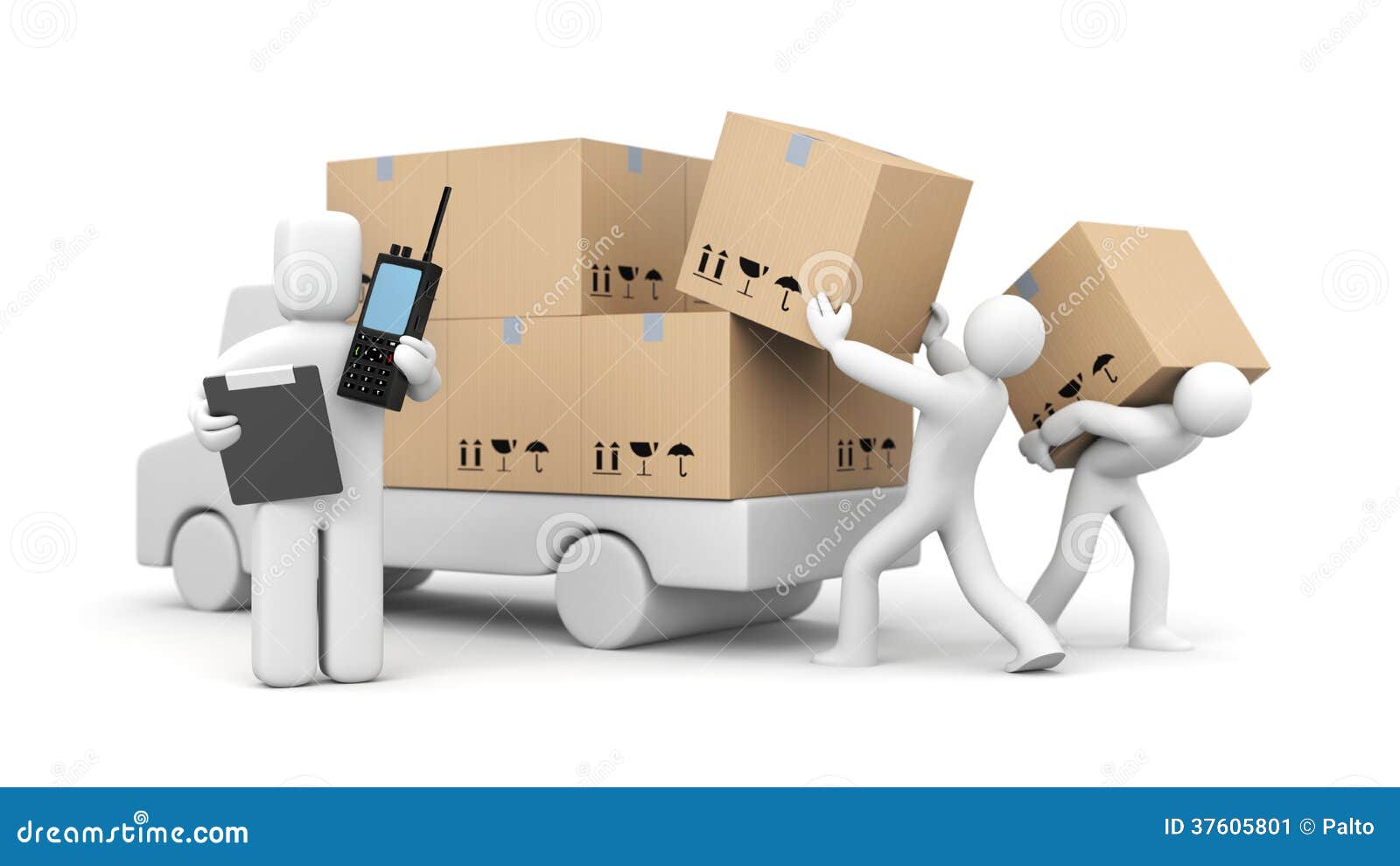 Management Process Of Loading Royalty-Free Stock Photo | CartoonDealer ...