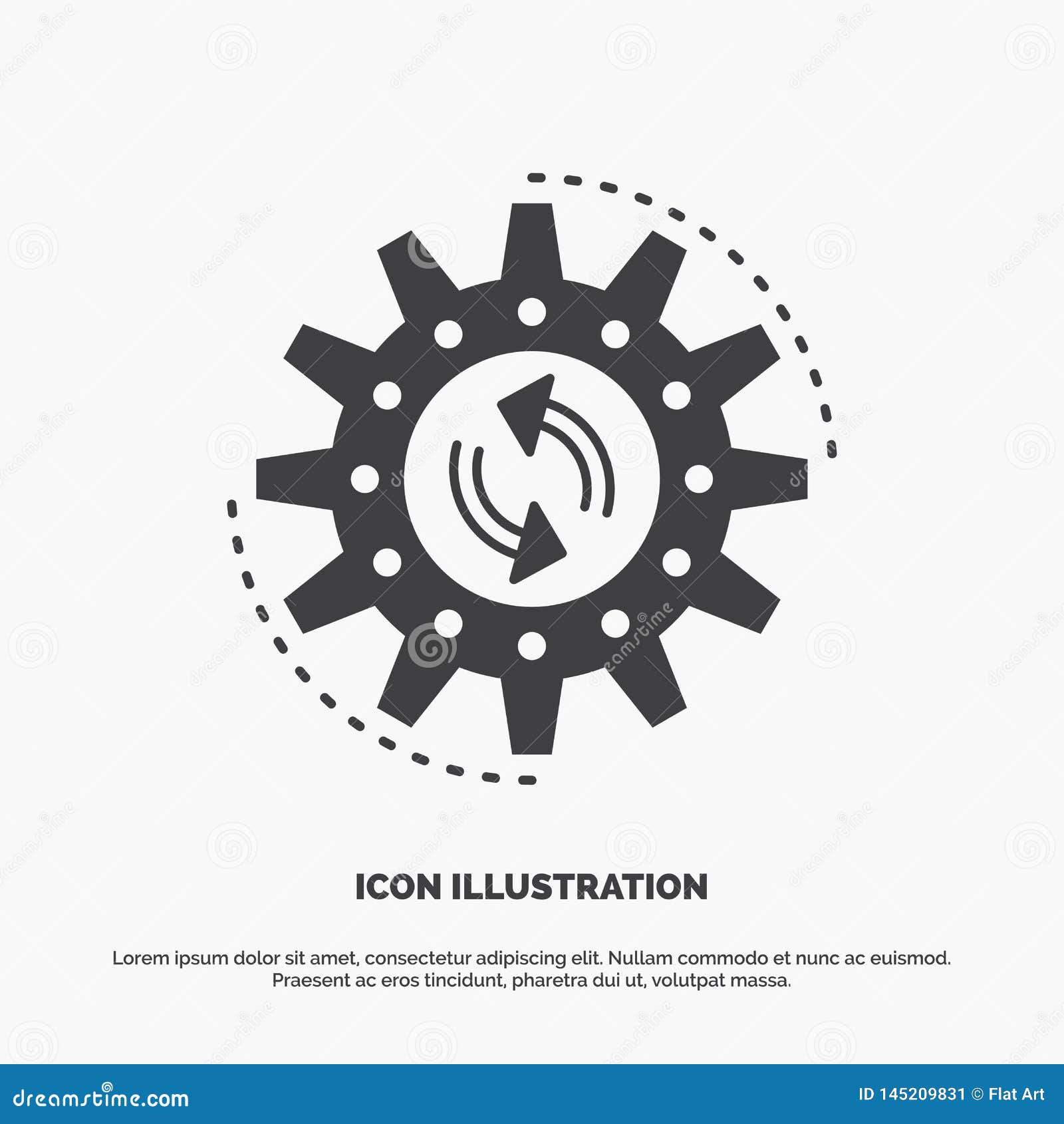 Management, Process, Production, Task, Work Icon. Glyph Vector Gray ...