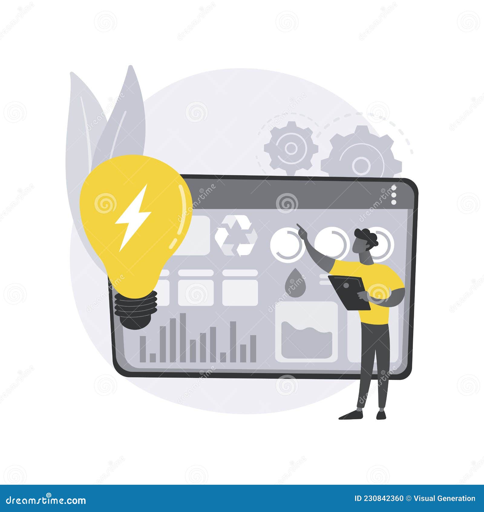 Management of Resources Abstract Concept Vector Illustration. Stock ...