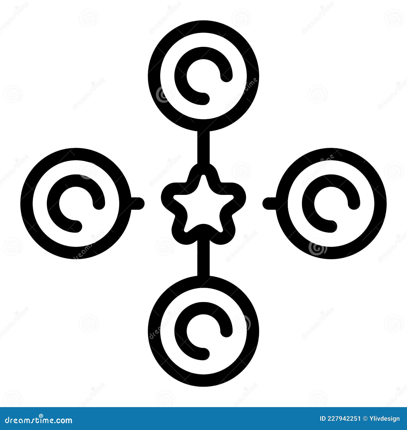 Management Scheme Icon Outline Vector. Project Teamwork Stock Vector ...