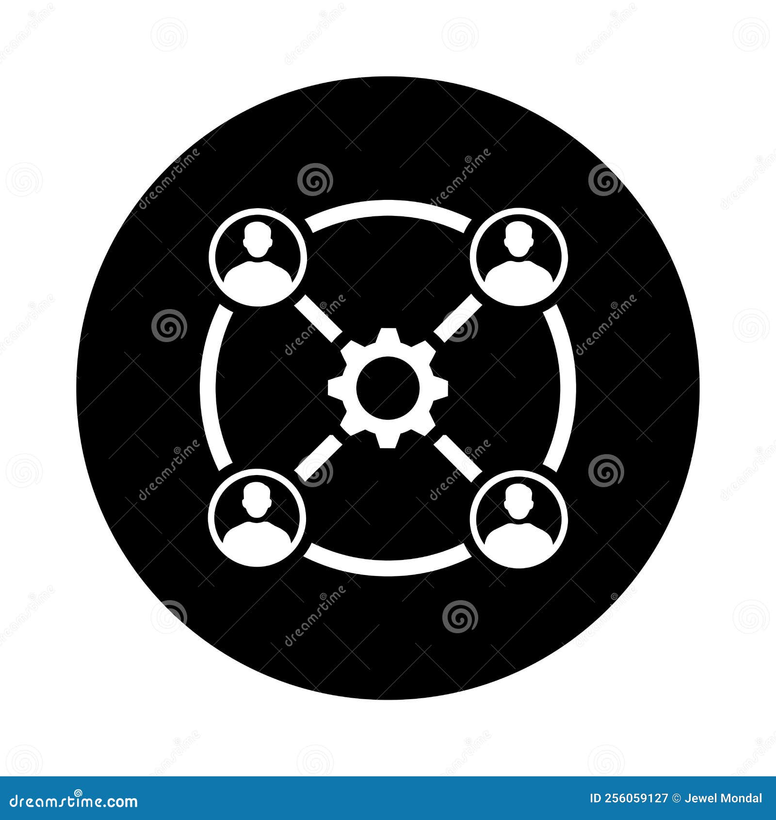 Management, Solution, Teamwork Icon. Black Vector Sketch Stock ...