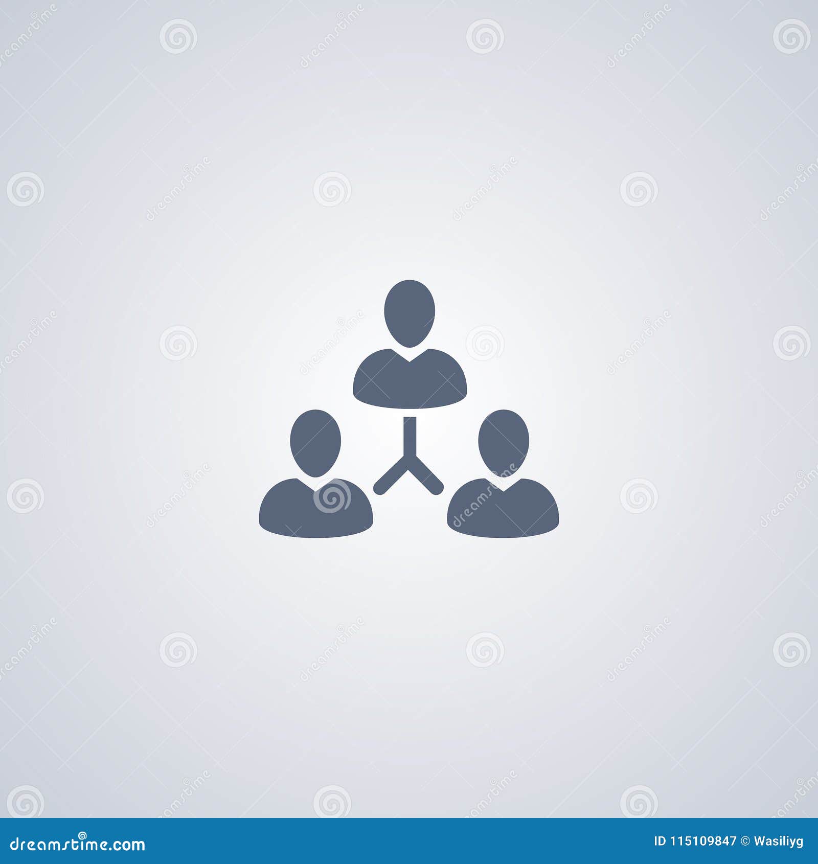 Management Team Hierarchy Vector Icon Stock Vector - Illustration of ...