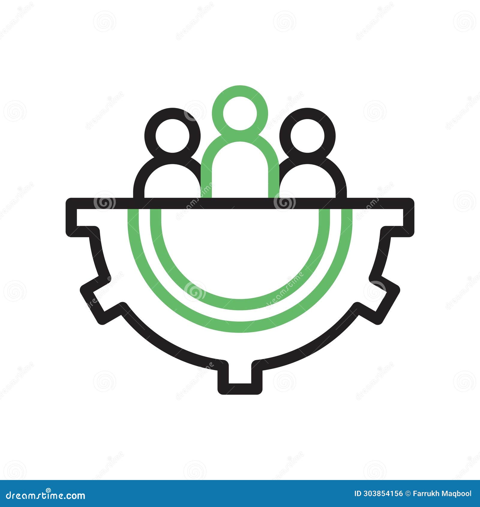Management Team Icon Vector Image. Stock Vector - Illustration of ...