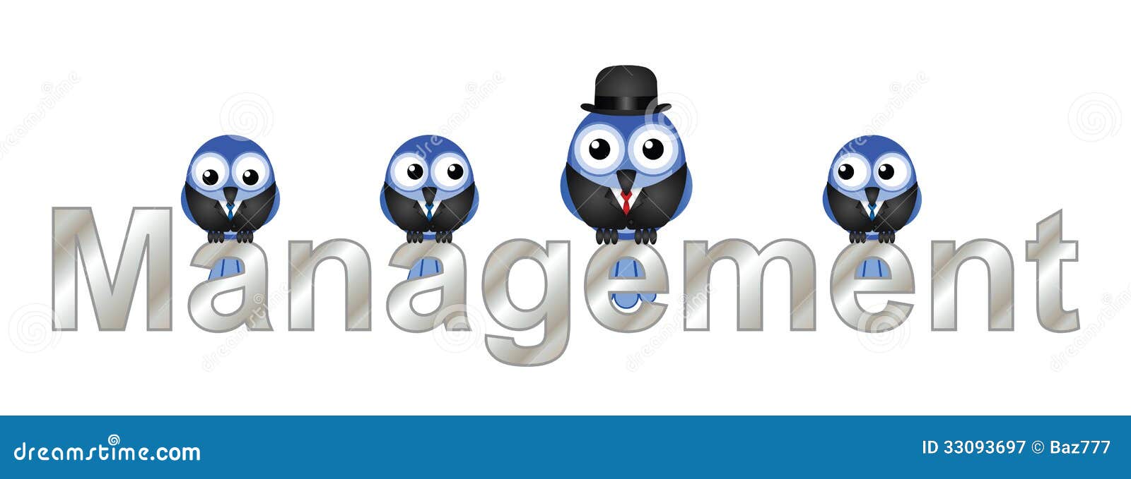 Management stock vector. Illustration of bird, director - 33093697