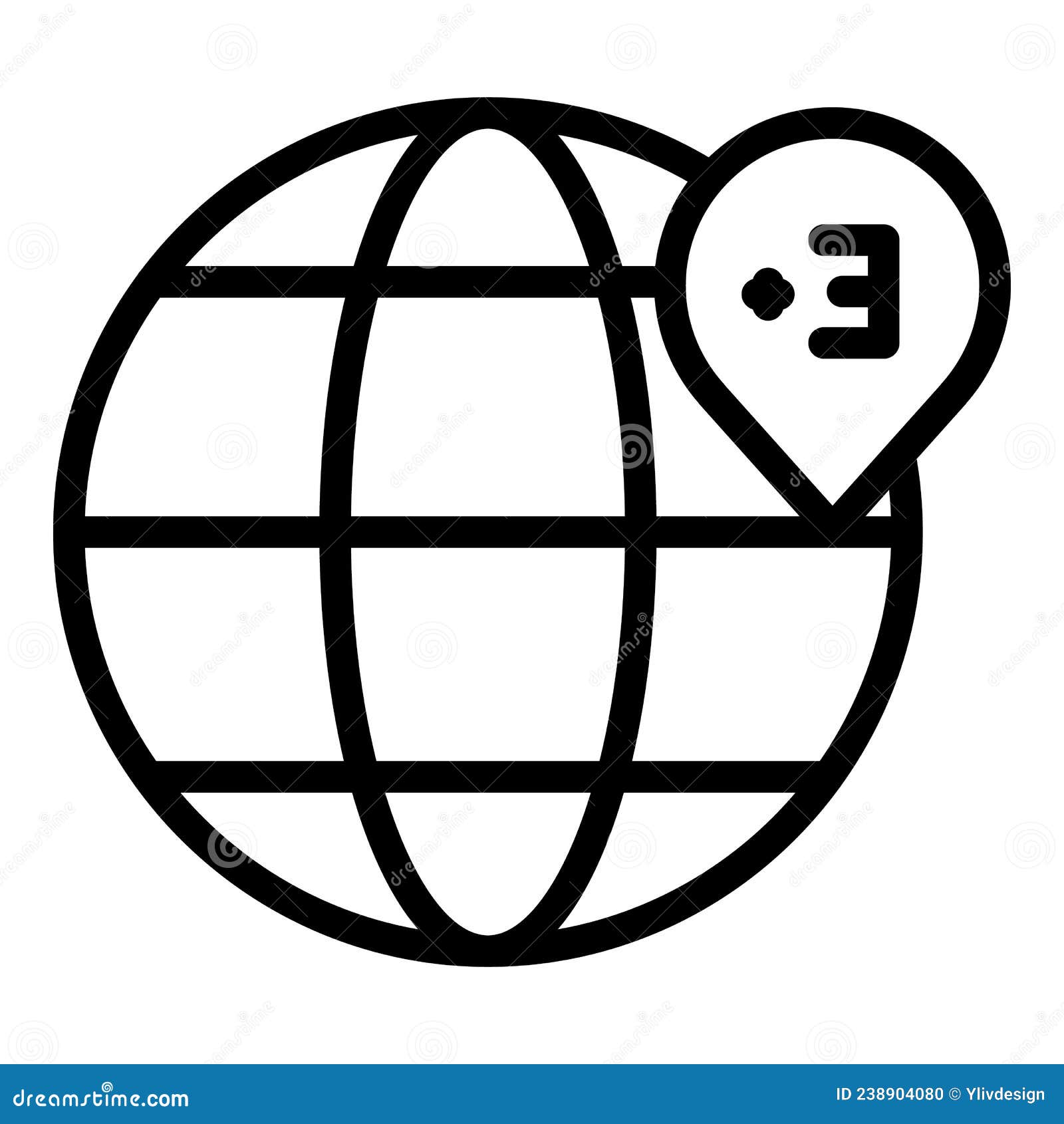 Timezone UTC Icon Of 3 Types Color, Black And White, Outline. Isolated ...