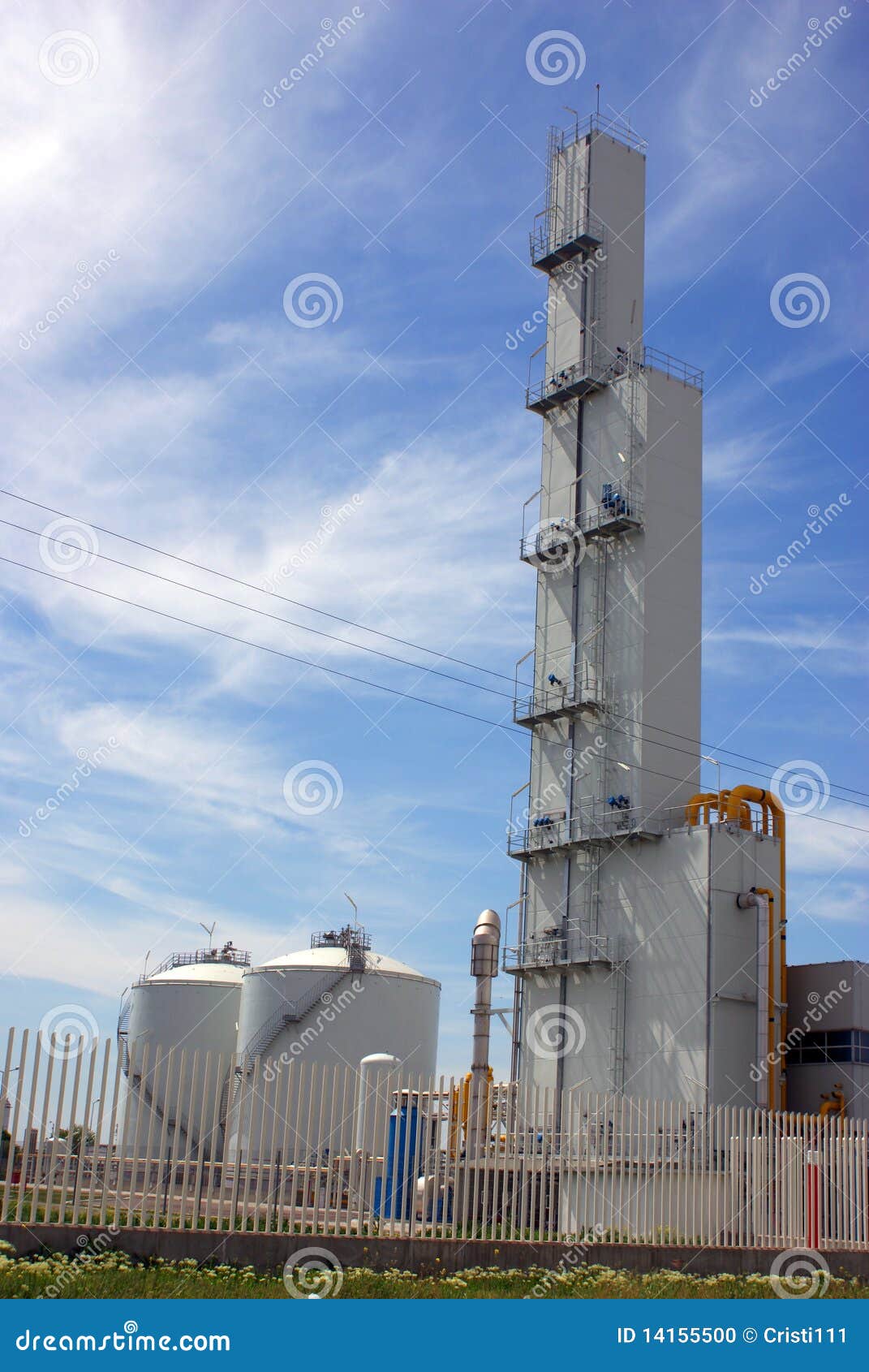 Management tower stock photo. Image of fence, construction - 14155500