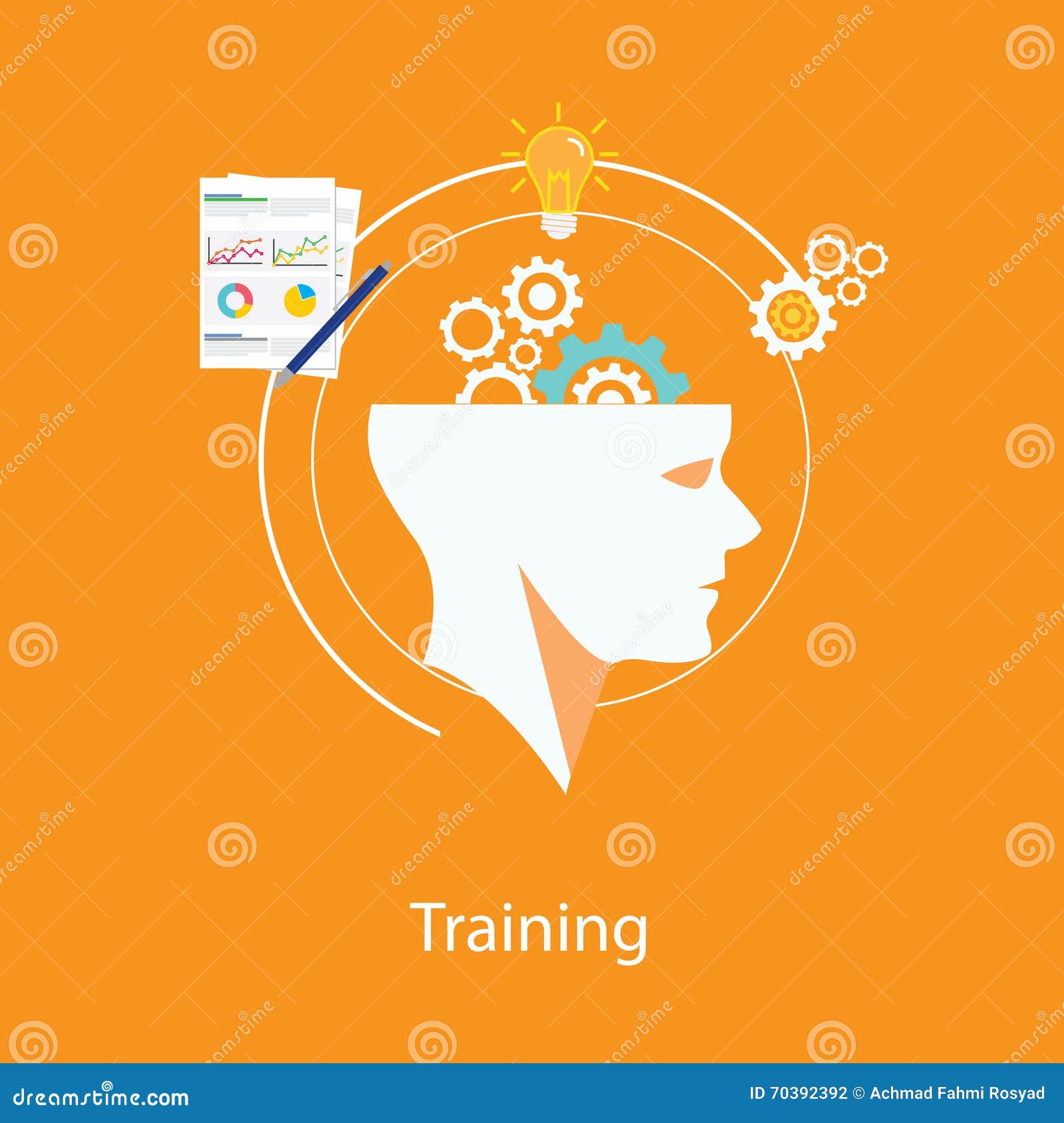 Management Training Human Resource Stock Vector - Illustration of scene ...