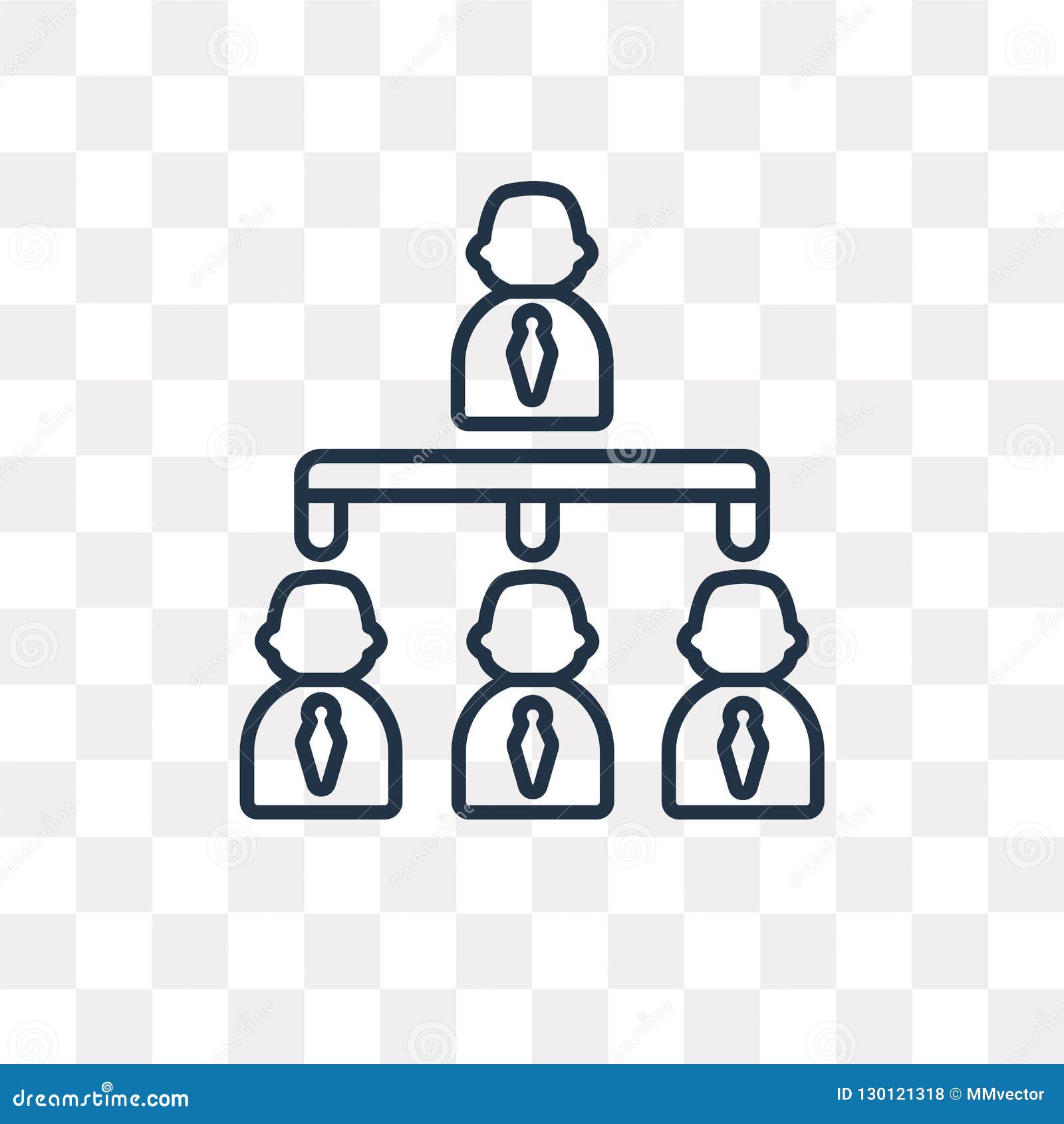 Management Vector Icon Isolated on Transparent Background, Linear ...