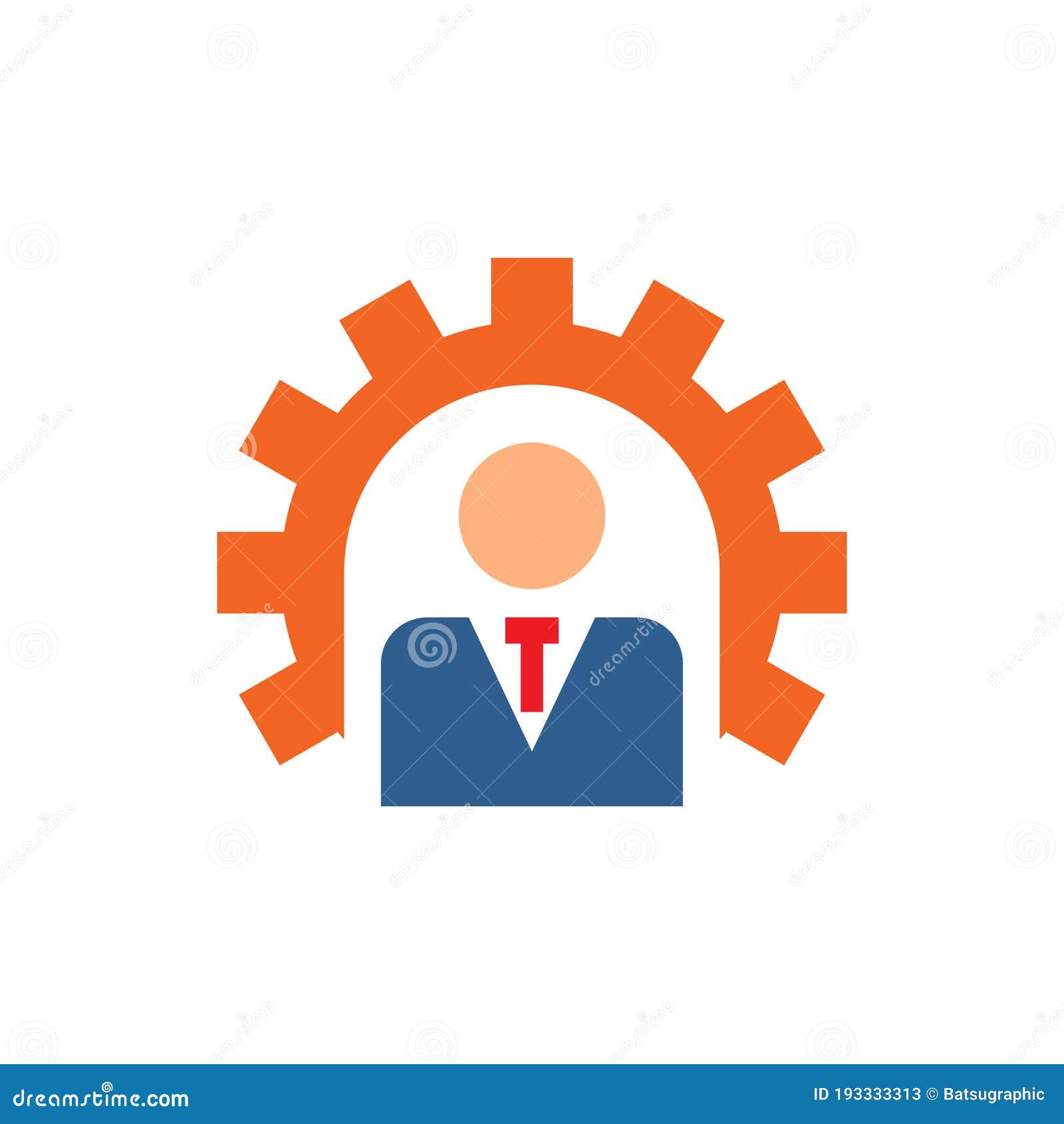 Management Vector Icon Logo Design Stock Vector - Illustration of ...