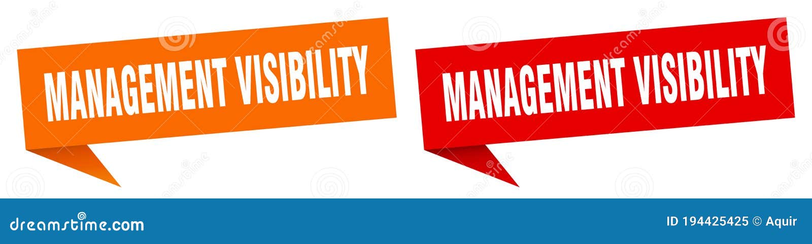 Management Visibility Banner. Management Visibility Speech Bubble Label ...