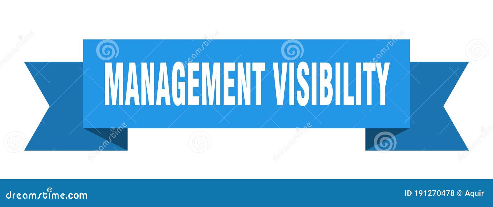 Management Visibility Ribbon. Stock Vector - Illustration of band ...