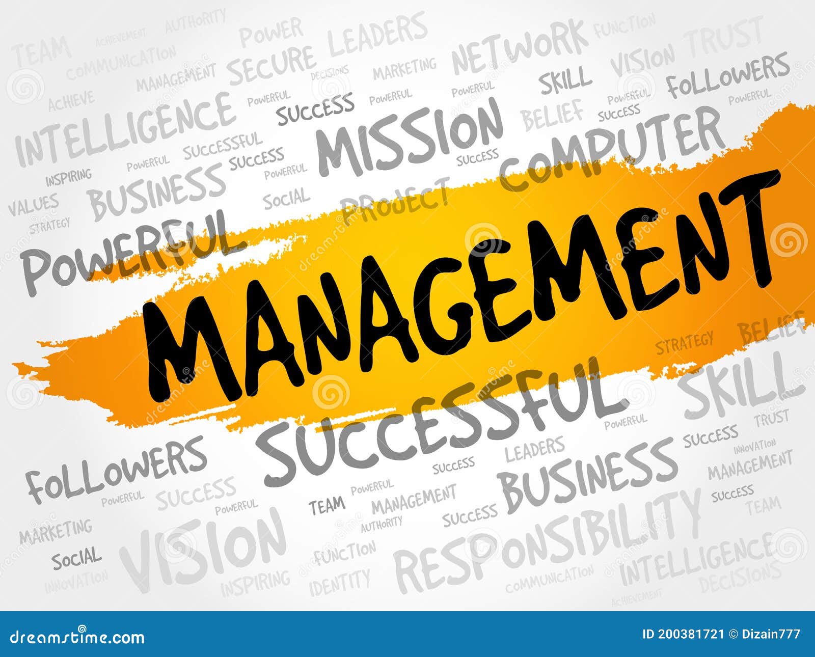 MANAGEMENT word cloud stock illustration. Illustration of business ...