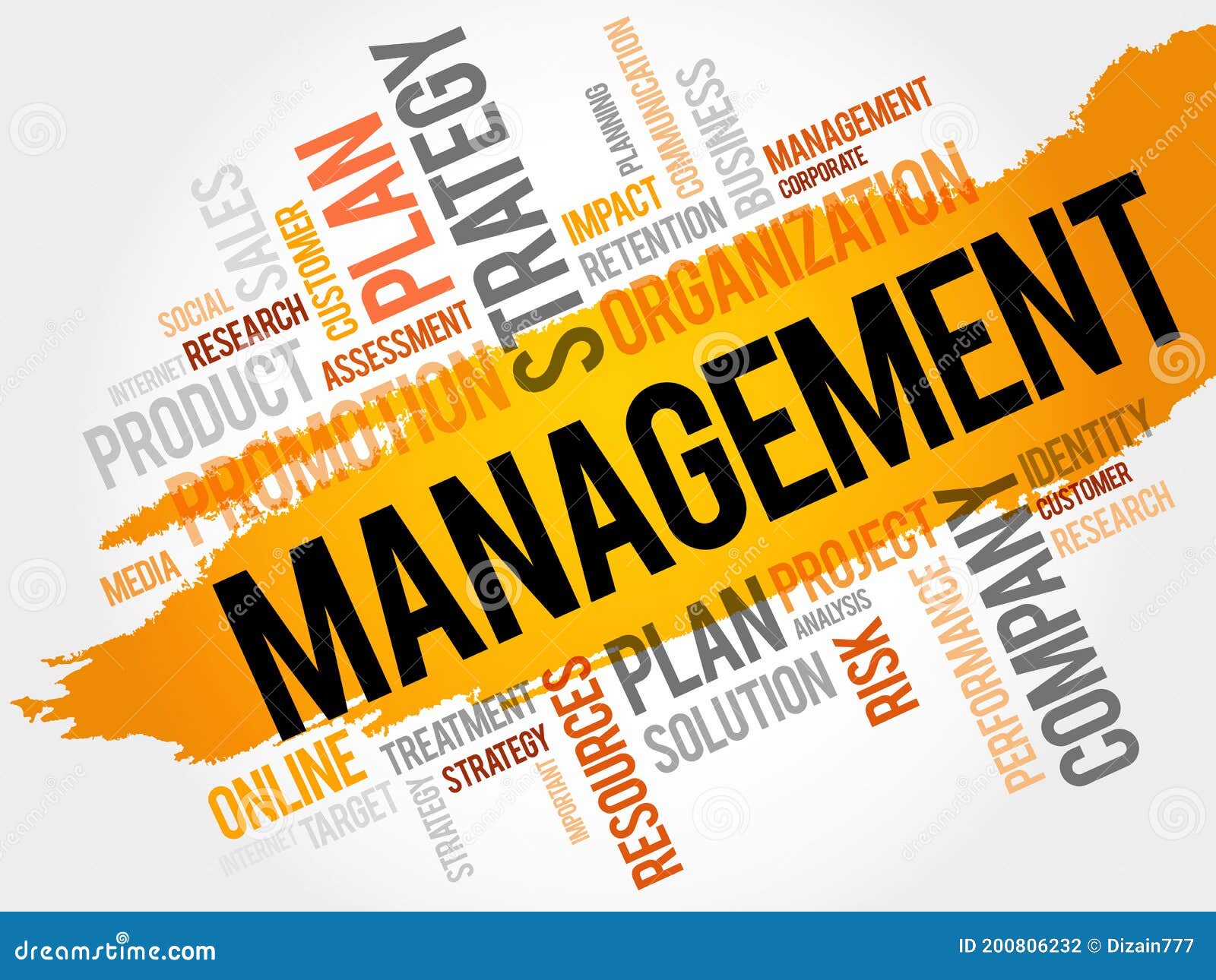 MANAGEMENT word cloud stock illustration. Illustration of corporate ...