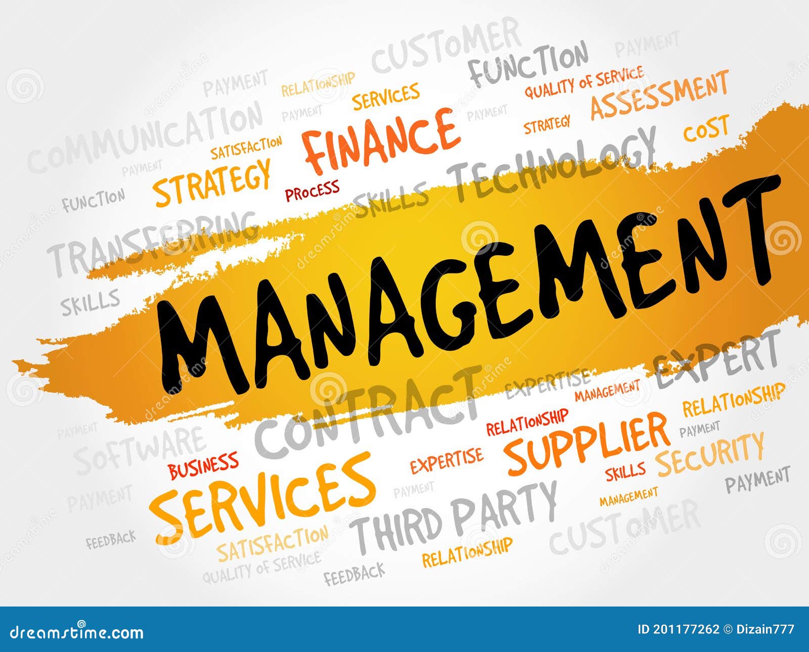 Management word cloud stock illustration. Illustration of cloud - 201177262