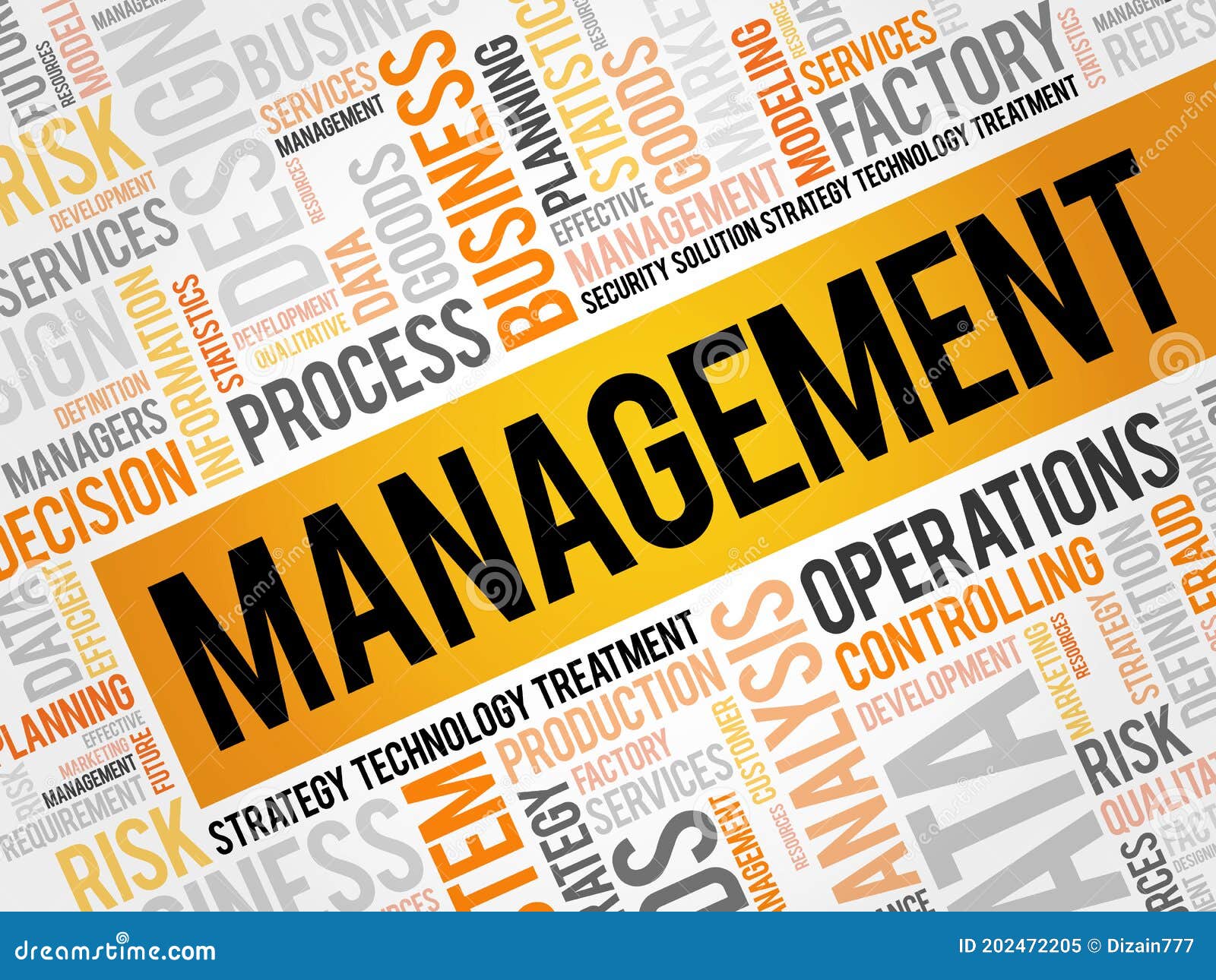 Management word cloud stock illustration. Illustration of performance ...