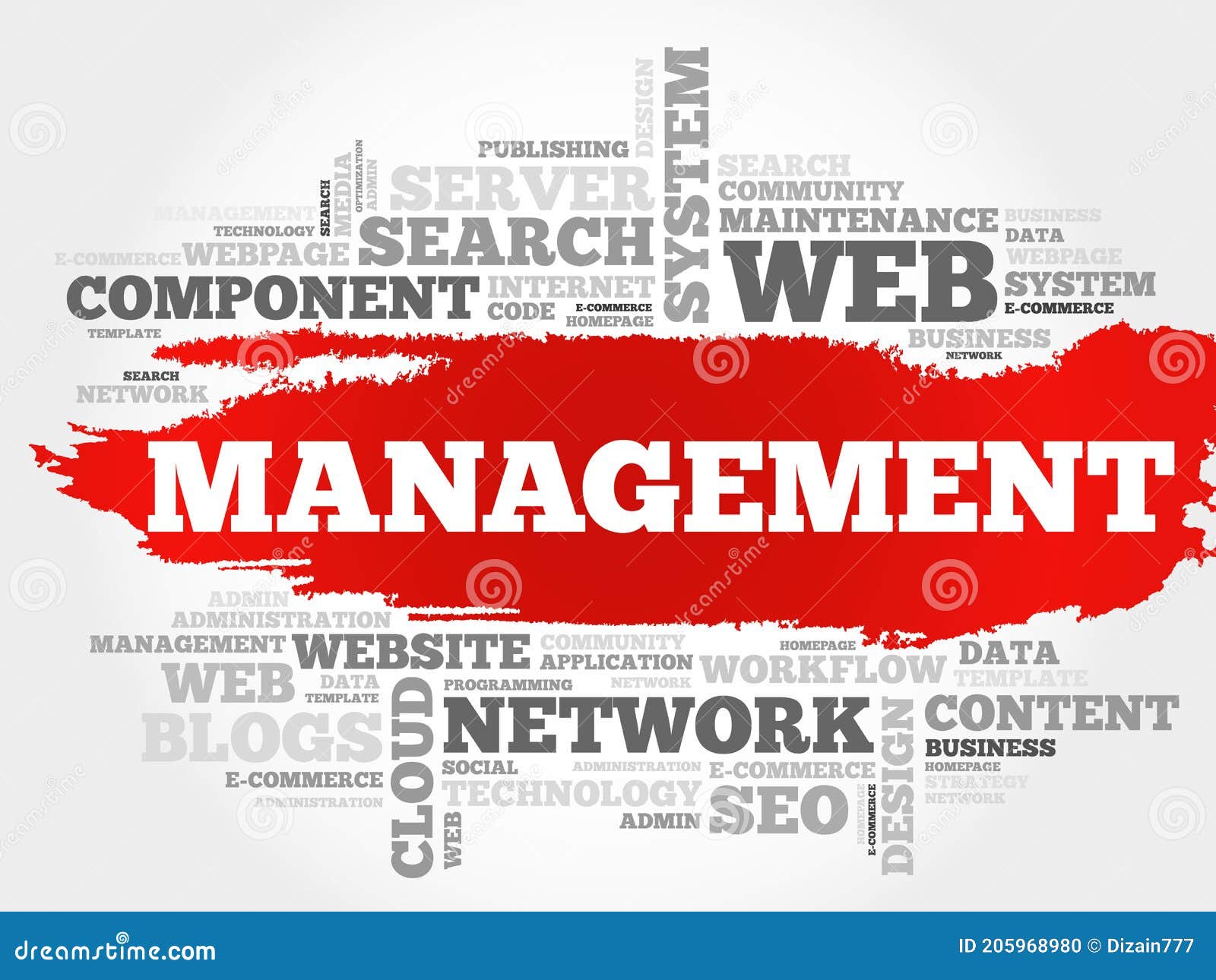 MANAGEMENT word cloud stock illustration. Illustration of resources ...