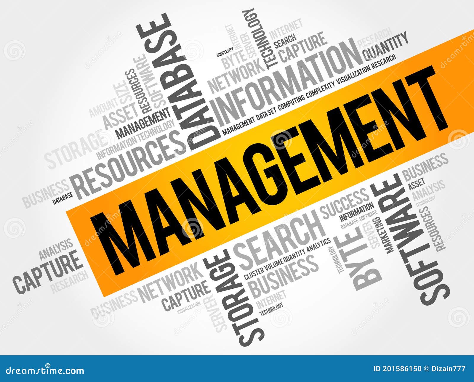 Management word cloud stock illustration. Illustration of manager ...