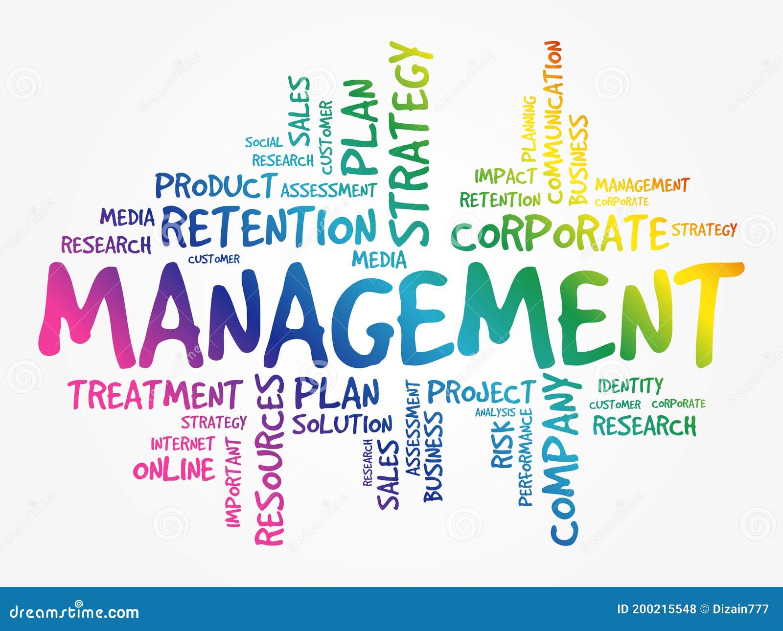 MANAGEMENT Word Cloud Collage Stock Illustration - Illustration of ...