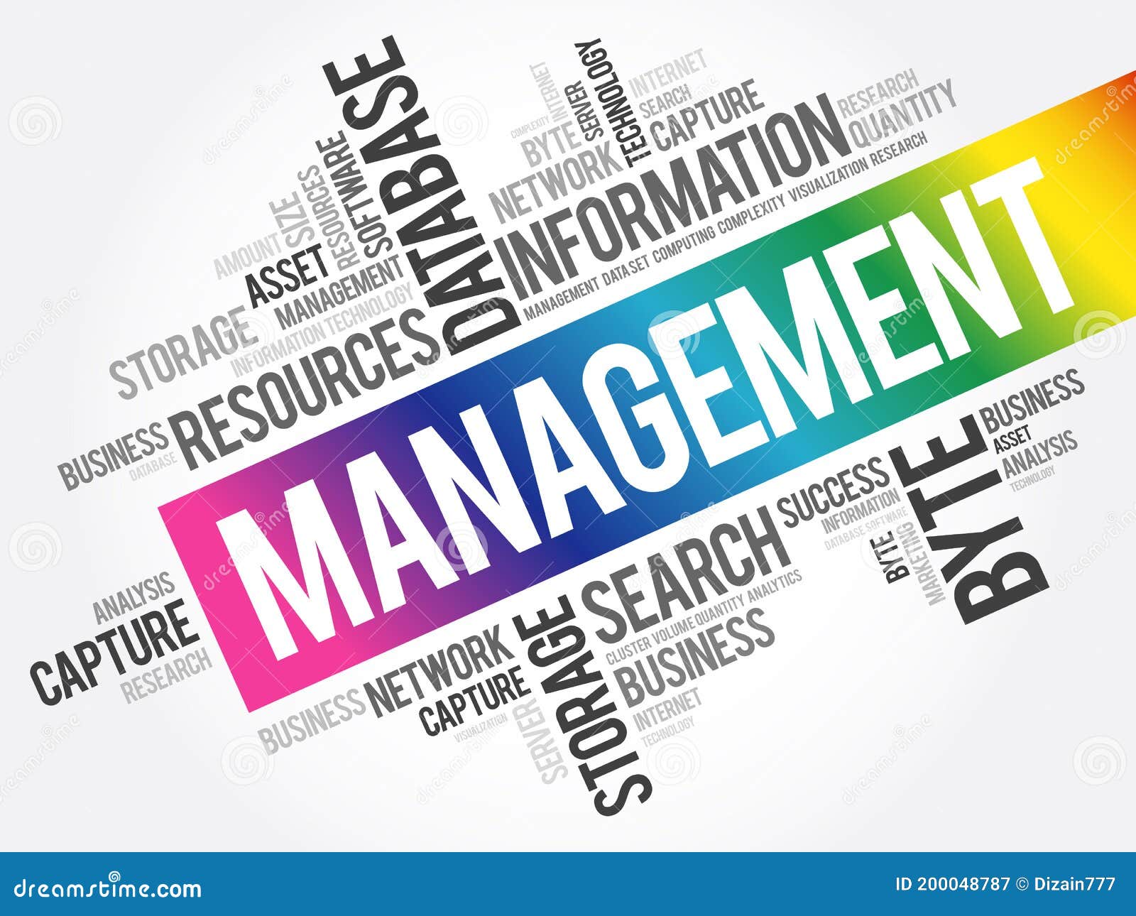 MANAGEMENT Word Cloud Collage Stock Illustration - Illustration of ...