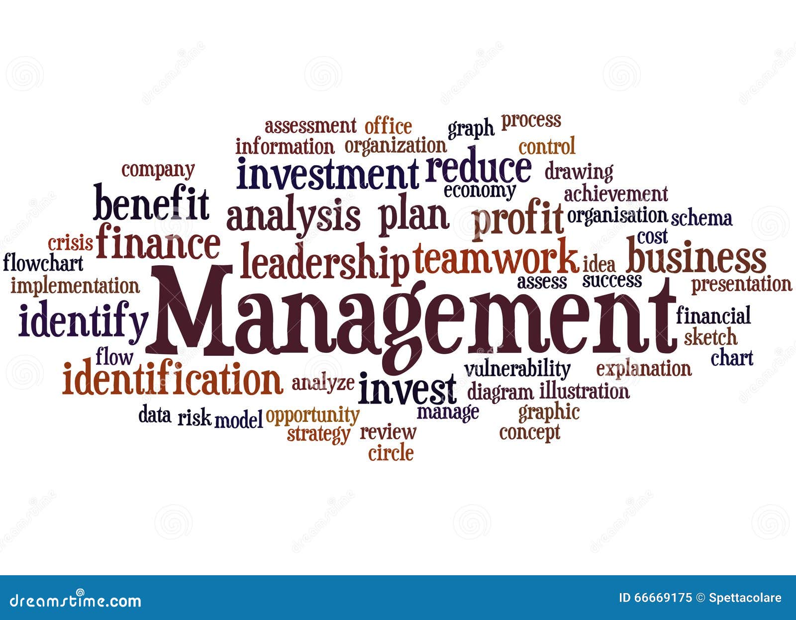 Management, Word Cloud Concept 6 Stock Illustration - Illustration of ...