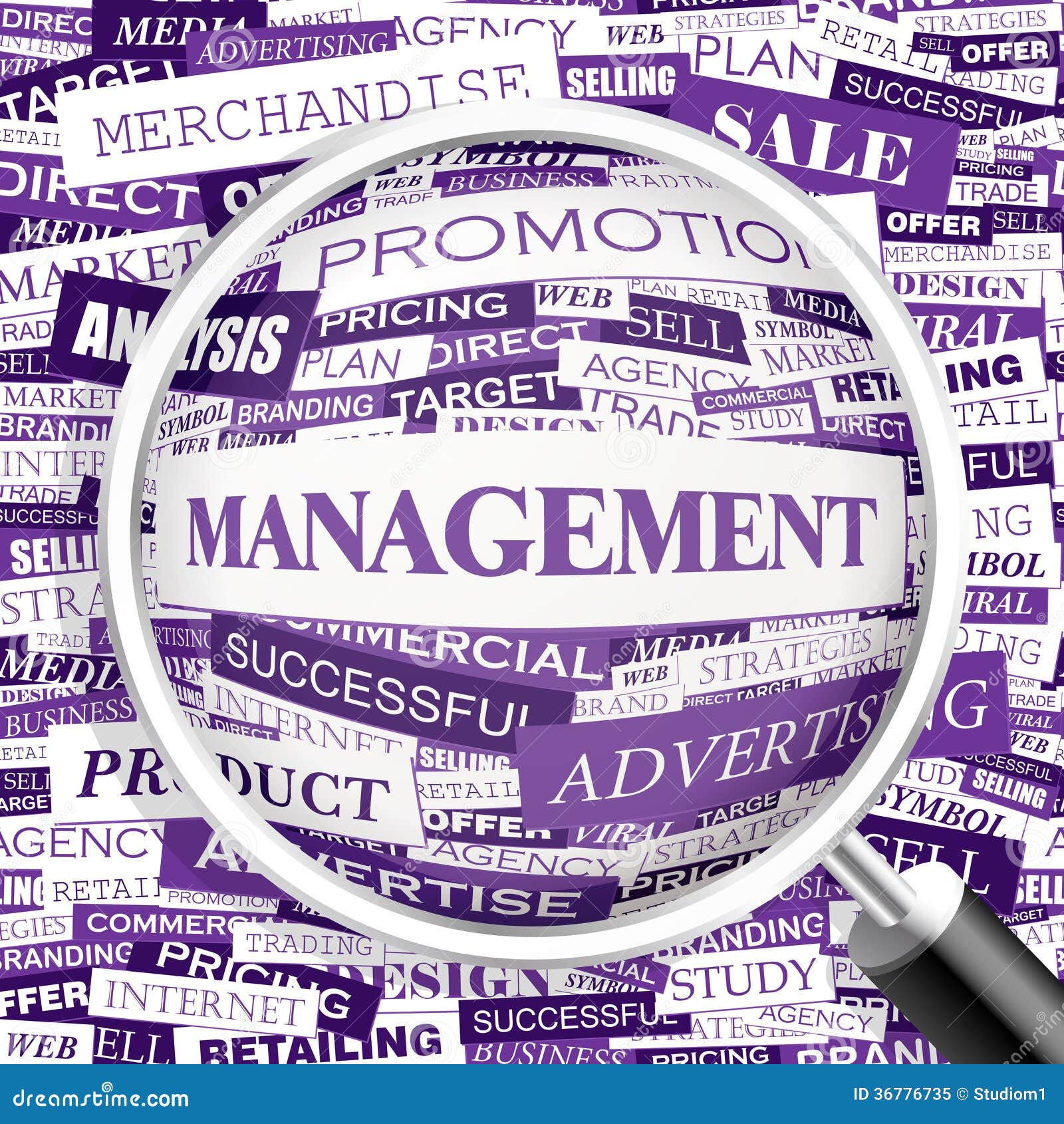 MANAGEMENT stock vector. Illustration of definition, pattern - 36776735