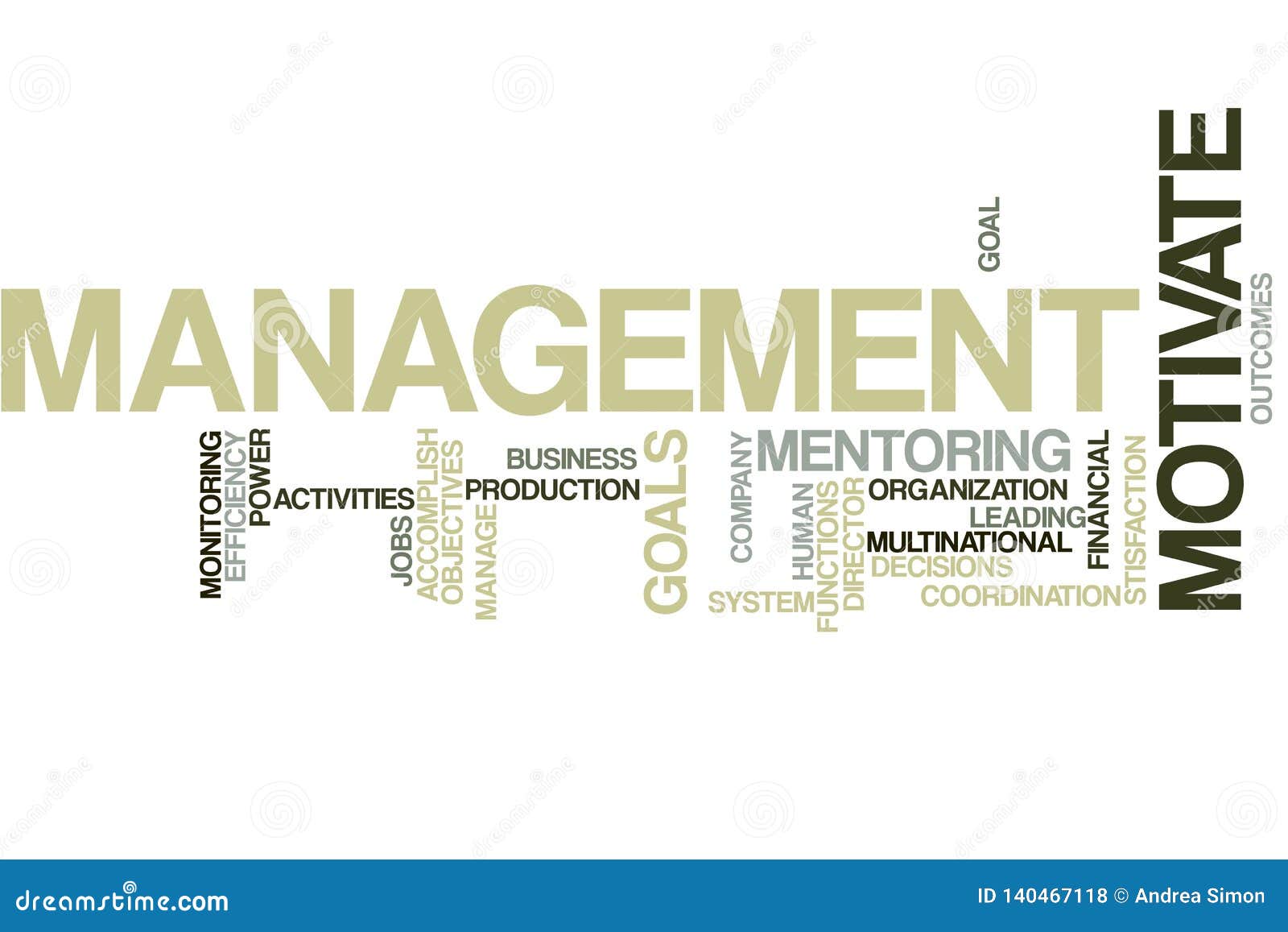 Management word cloud stock illustration. Illustration of controlling ...
