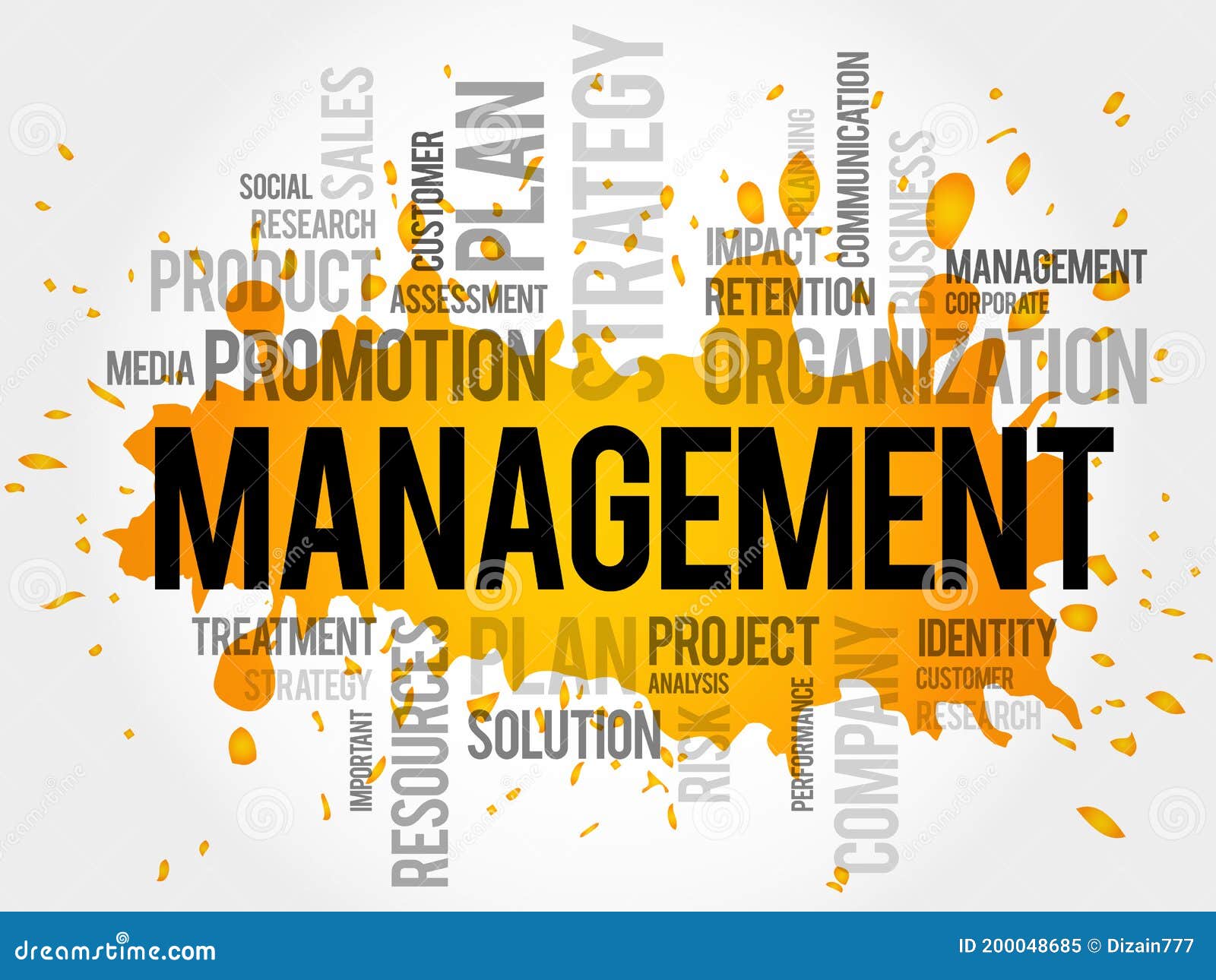 MANAGEMENT word cloud stock illustration. Illustration of coaching ...