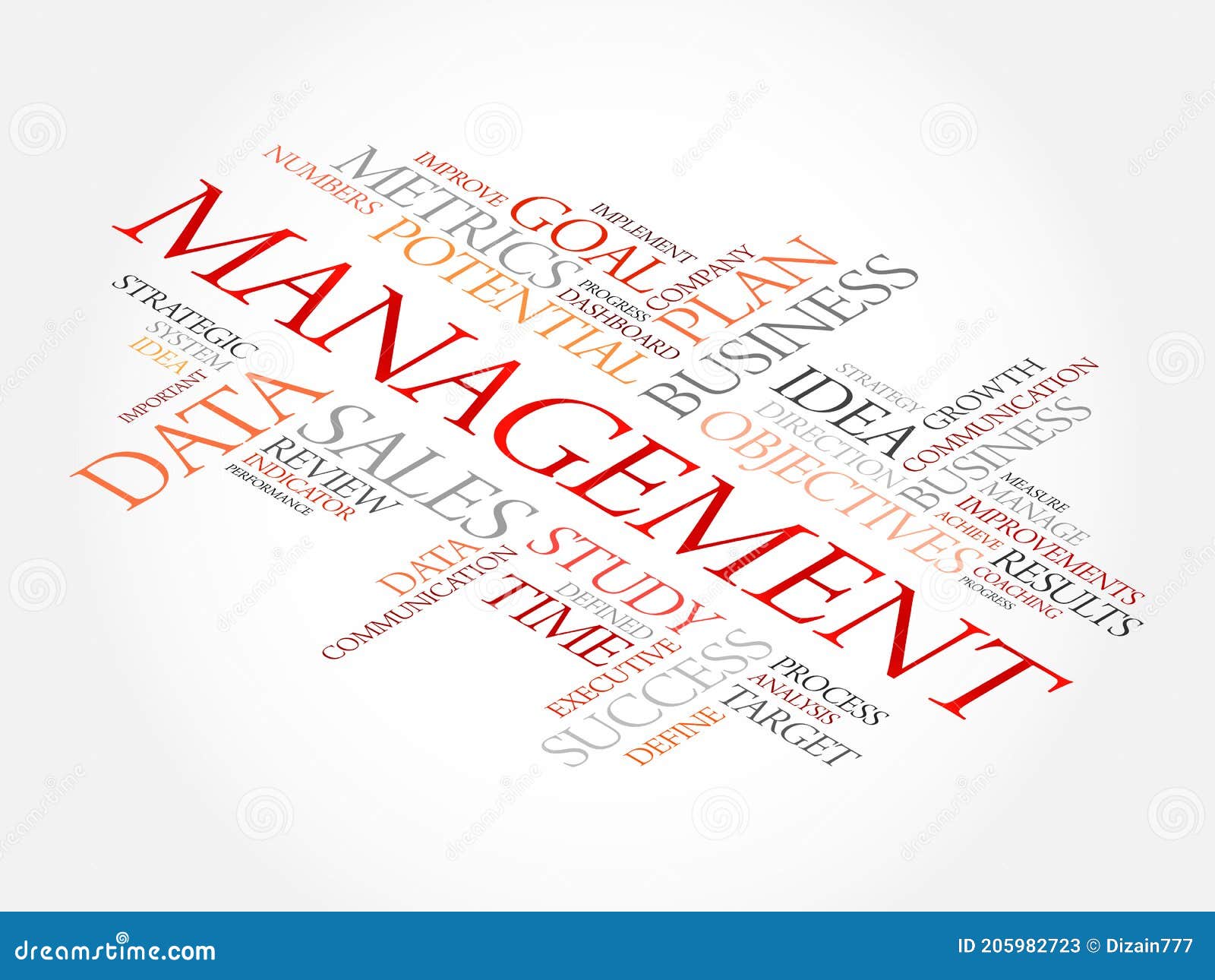 Management word cloud stock illustration. Illustration of procedure ...