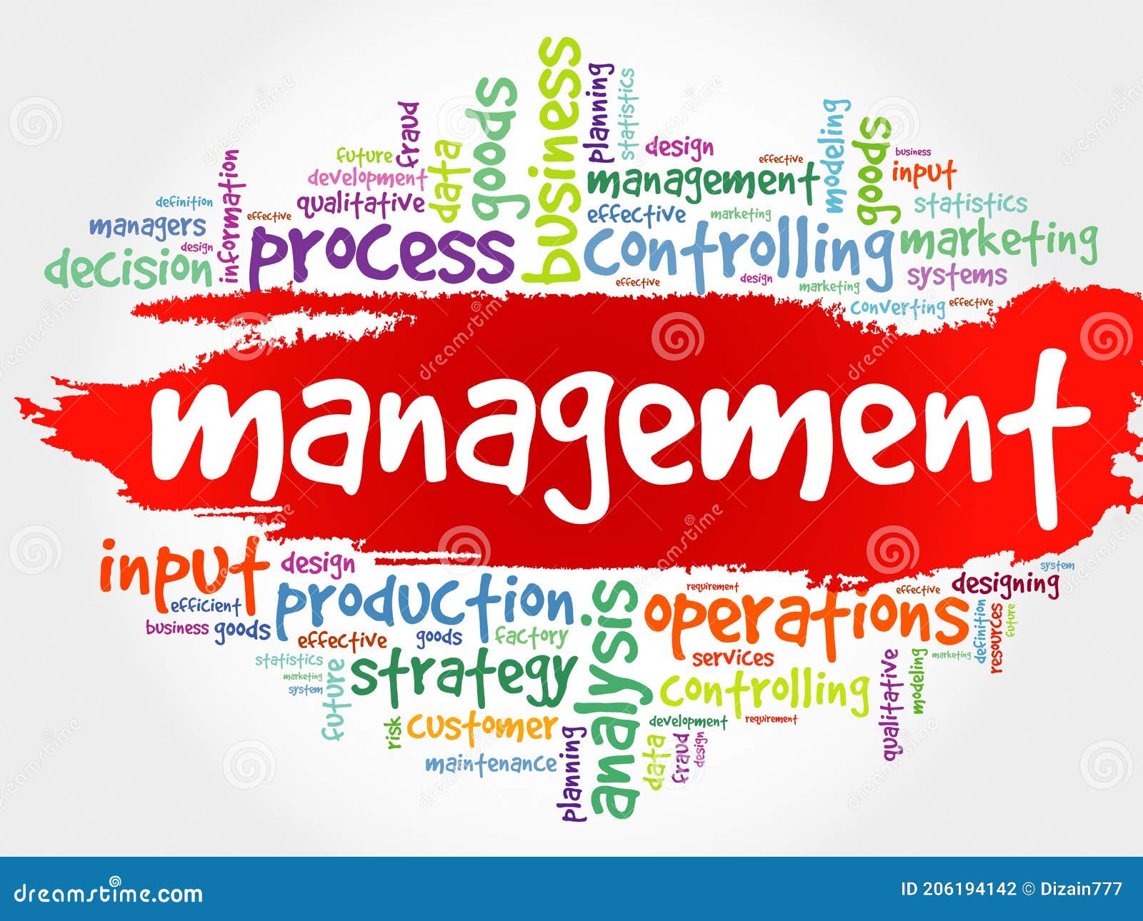 MANAGEMENT word cloud stock illustration. Illustration of management ...