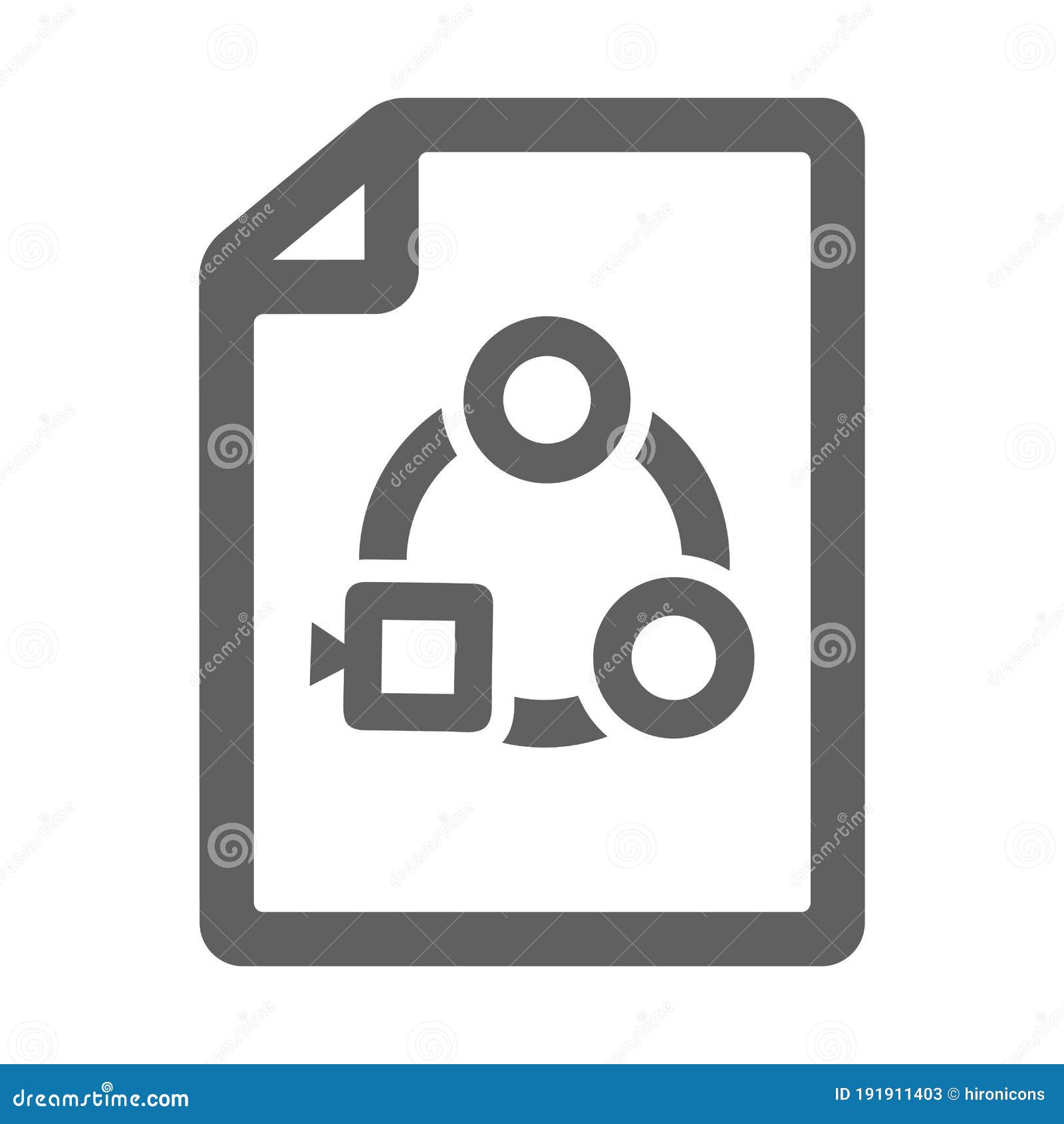 Management, Workflow Icon / Gray Color Stock Vector - Illustration of ...