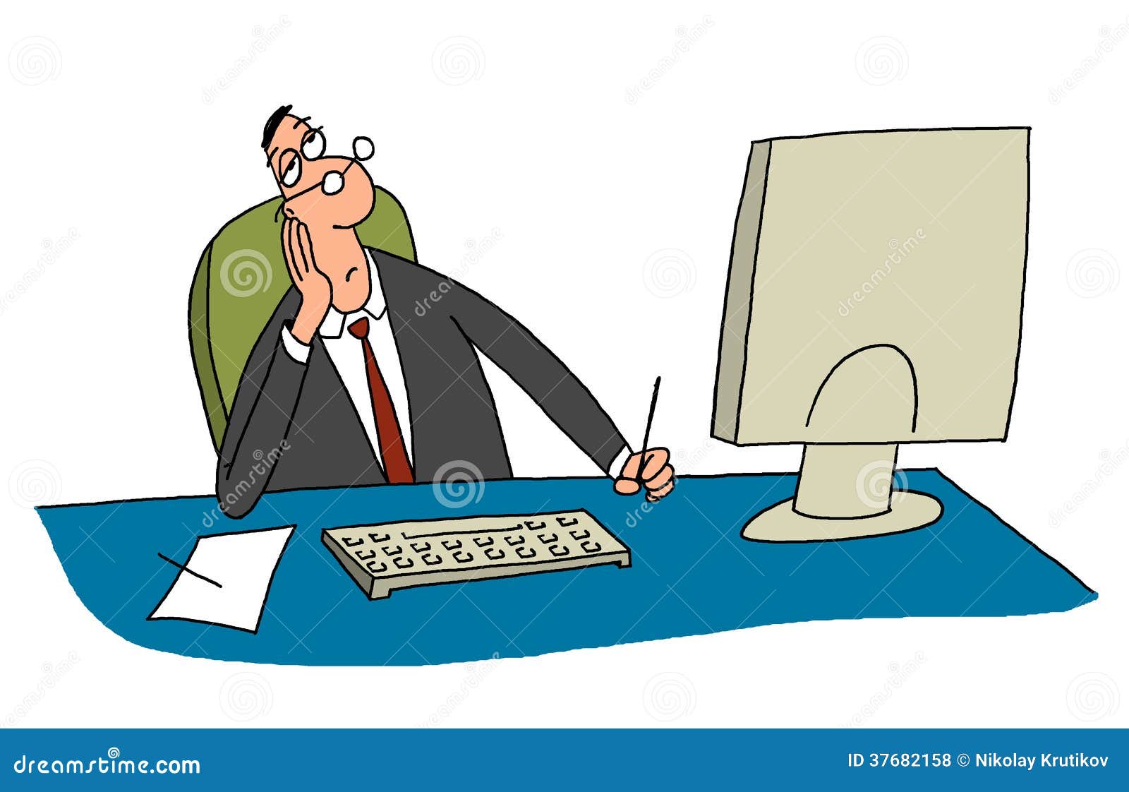Manager stock illustration. Illustration of painting - 37682158