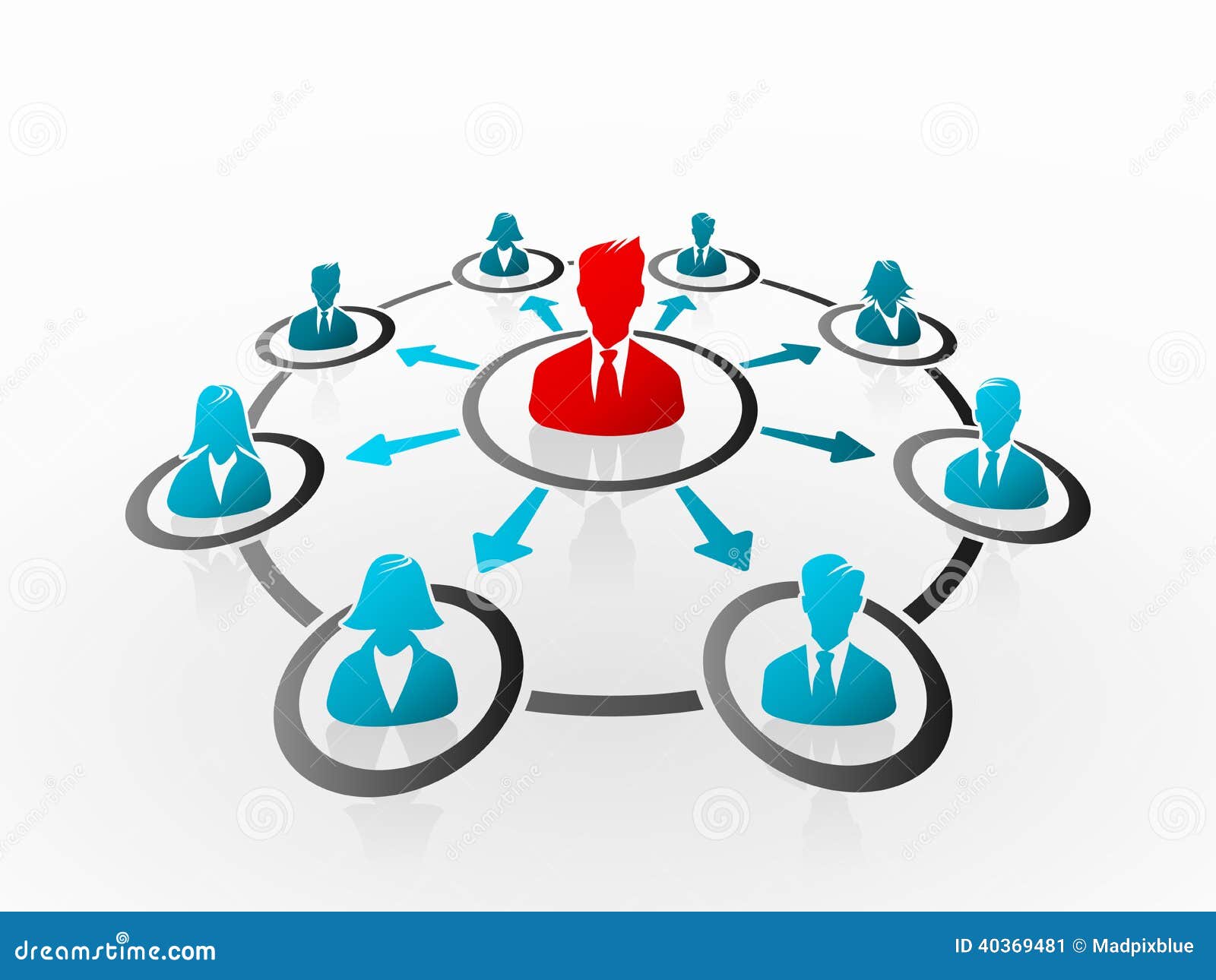 Manager stock vector. Illustration of arrow, group, crowd - 40369481