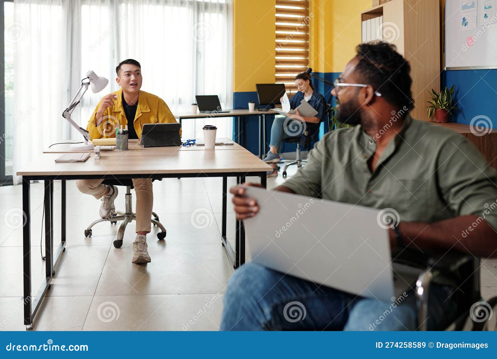 Manager Asking Colleague To Help Stock Image - Image of a11y, email ...