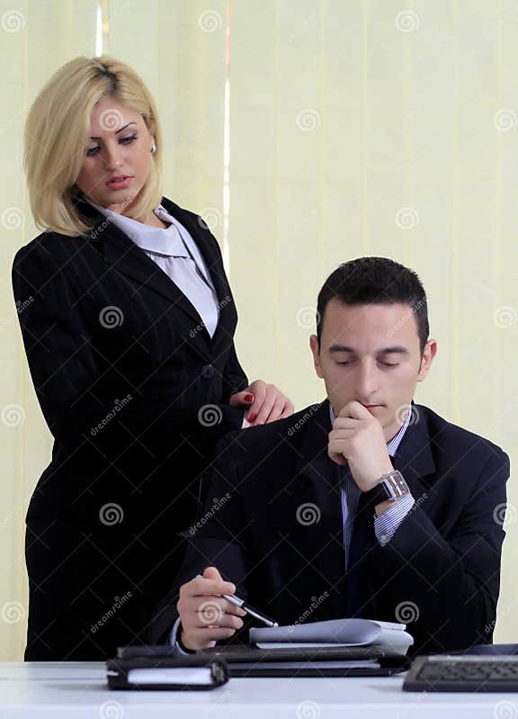 Manager and assistant stock image. Image of colleagues - 19532233
