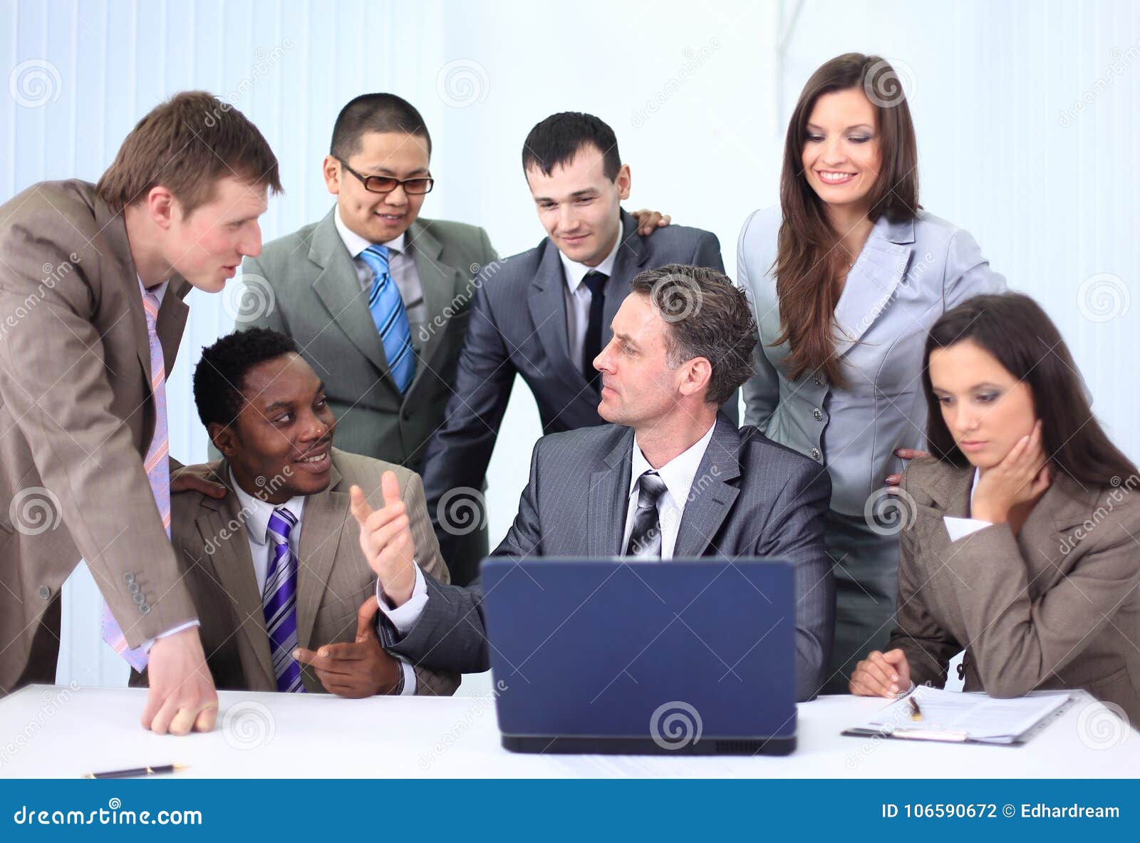 Manager and Business Team in Office Stock Photo - Image of coworker ...