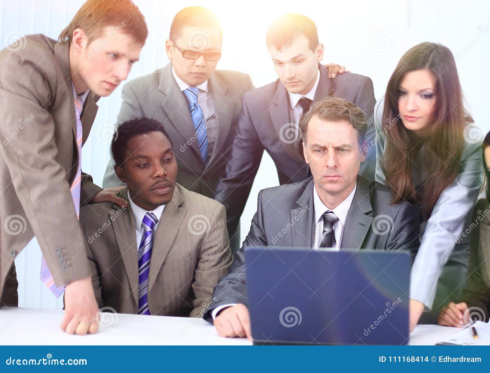 Manager and Business Team in Office Stock Photo - Image of indoors ...