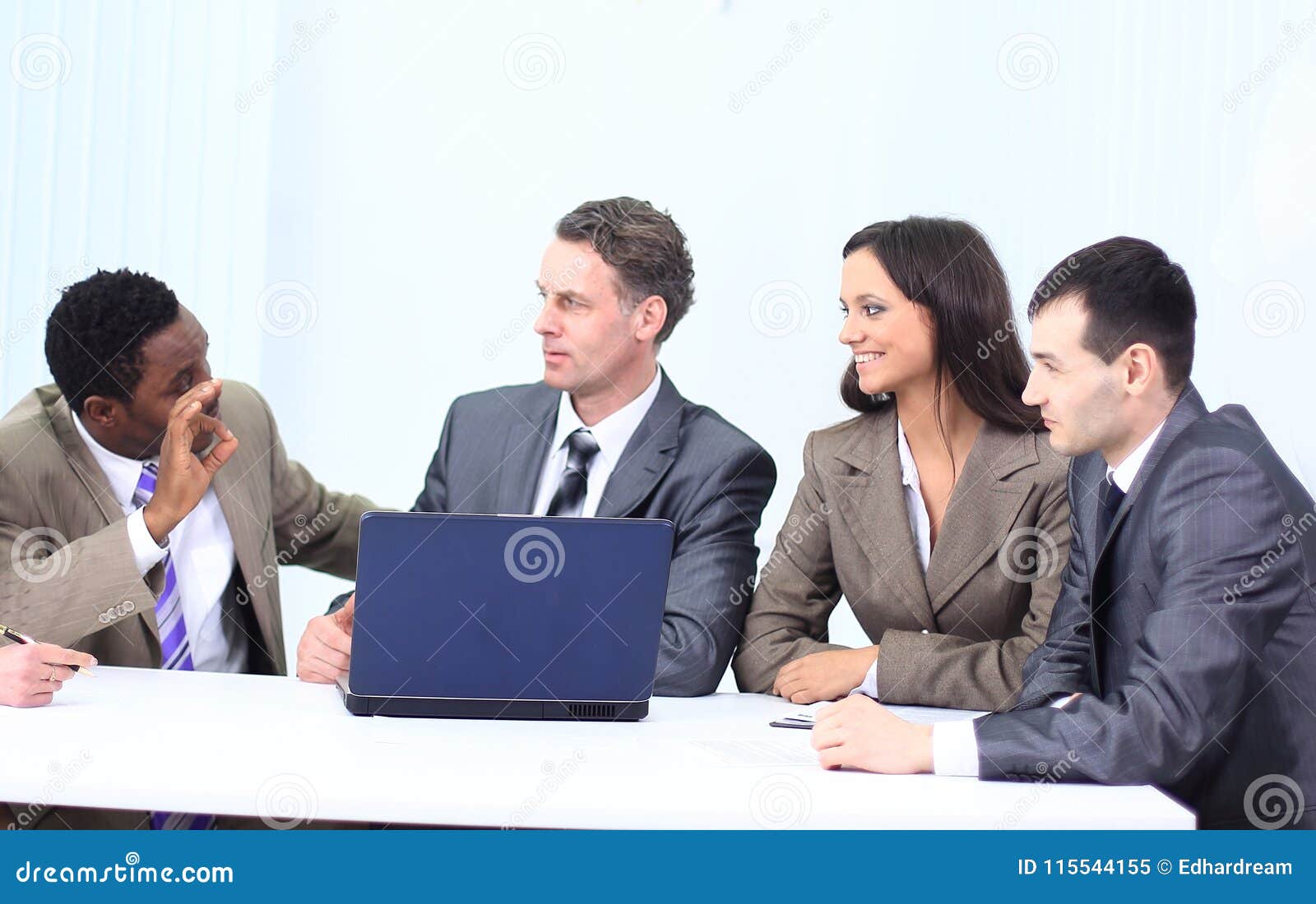 Manager and Business Team in Office Stock Image - Image of businessman ...