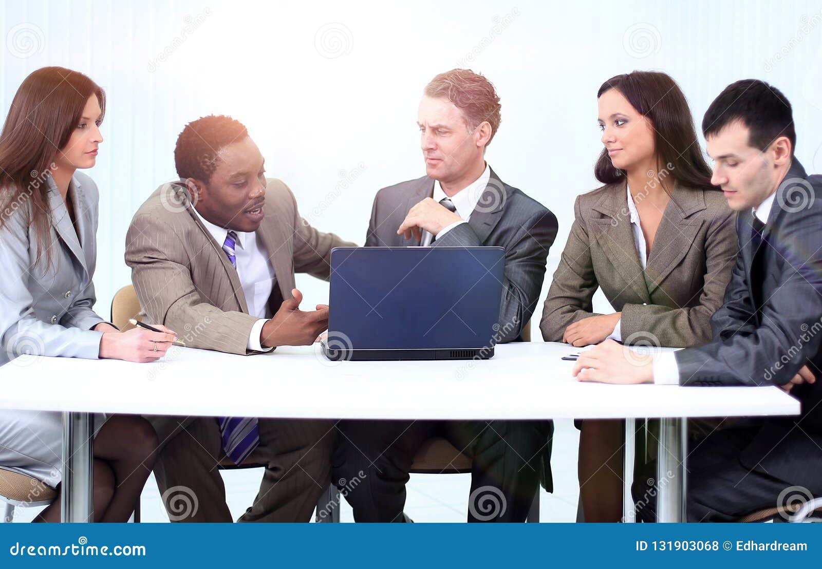 Manager and Business Team in Office Stock Photo - Image of ...