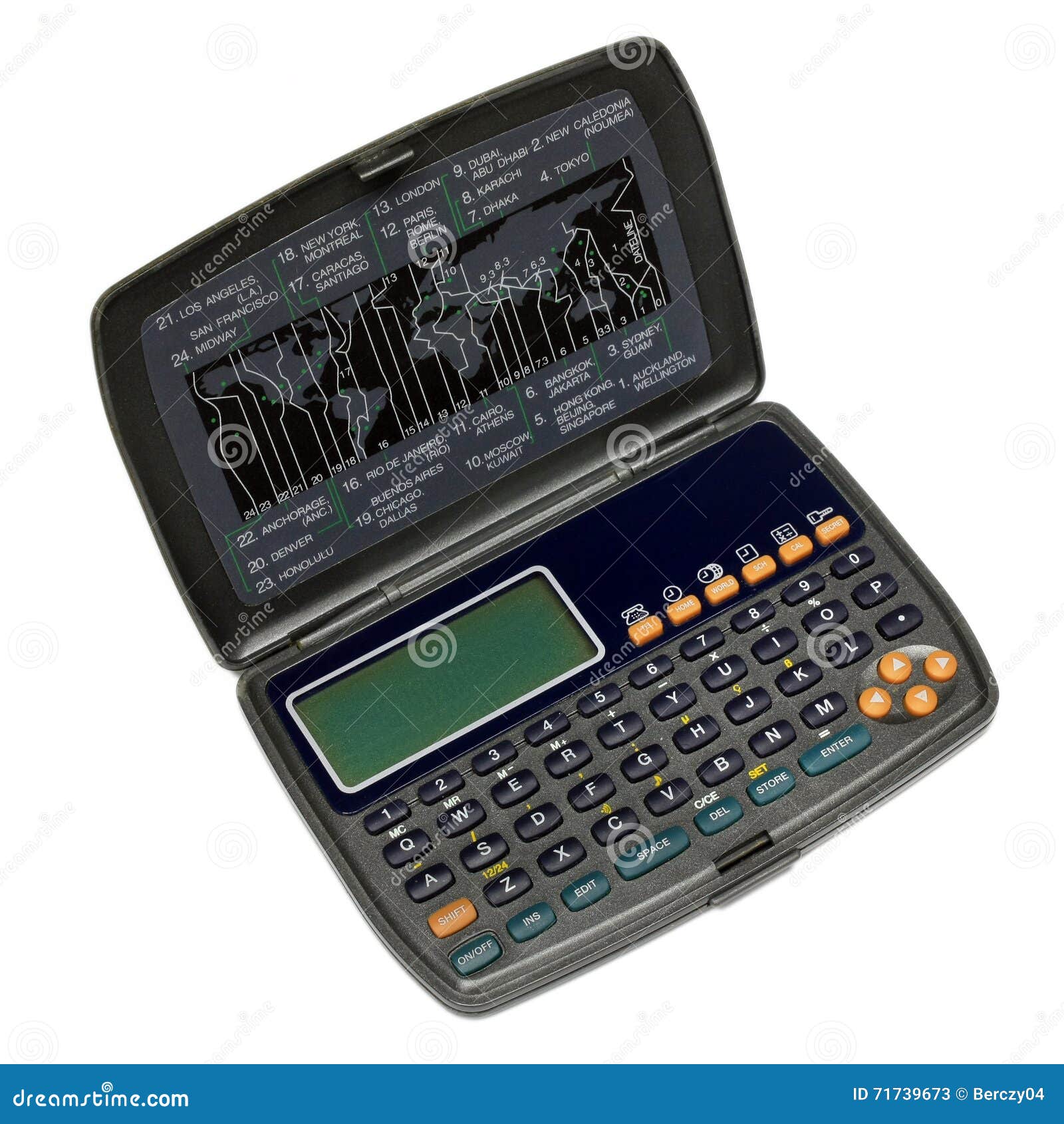 Manager Calculator with World Timezones Stock Image - Image of ...