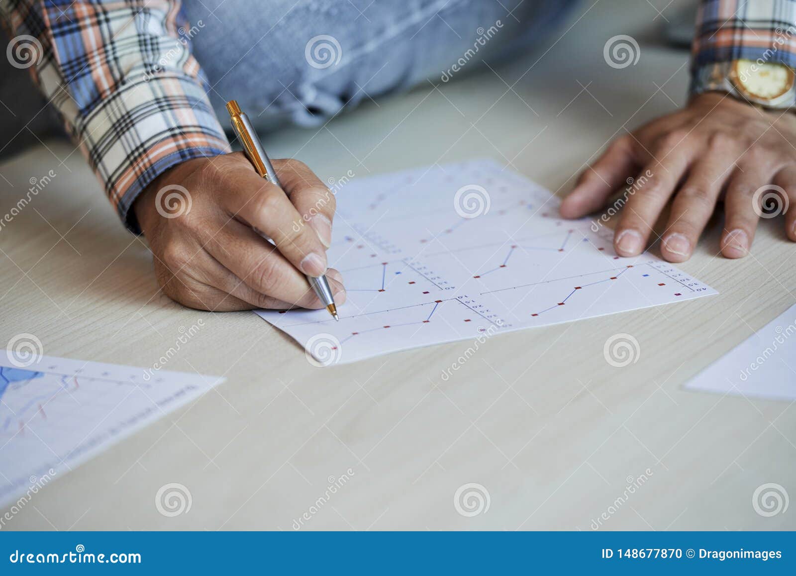 Manager Checking Statistics Stock Photo - Image of paperwork, checking ...
