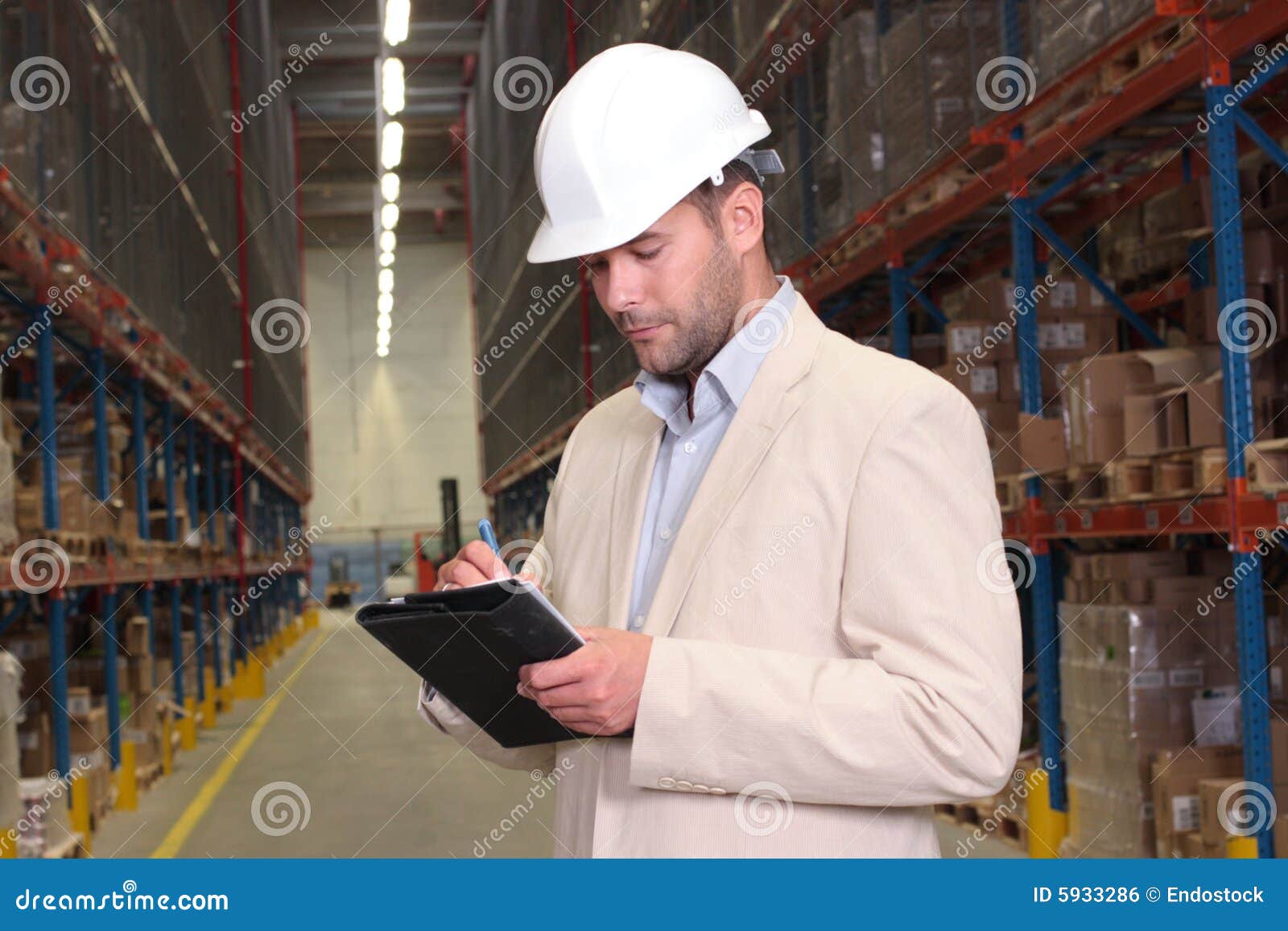 Manager checking stocks stock photo. Image of inspector - 5933286