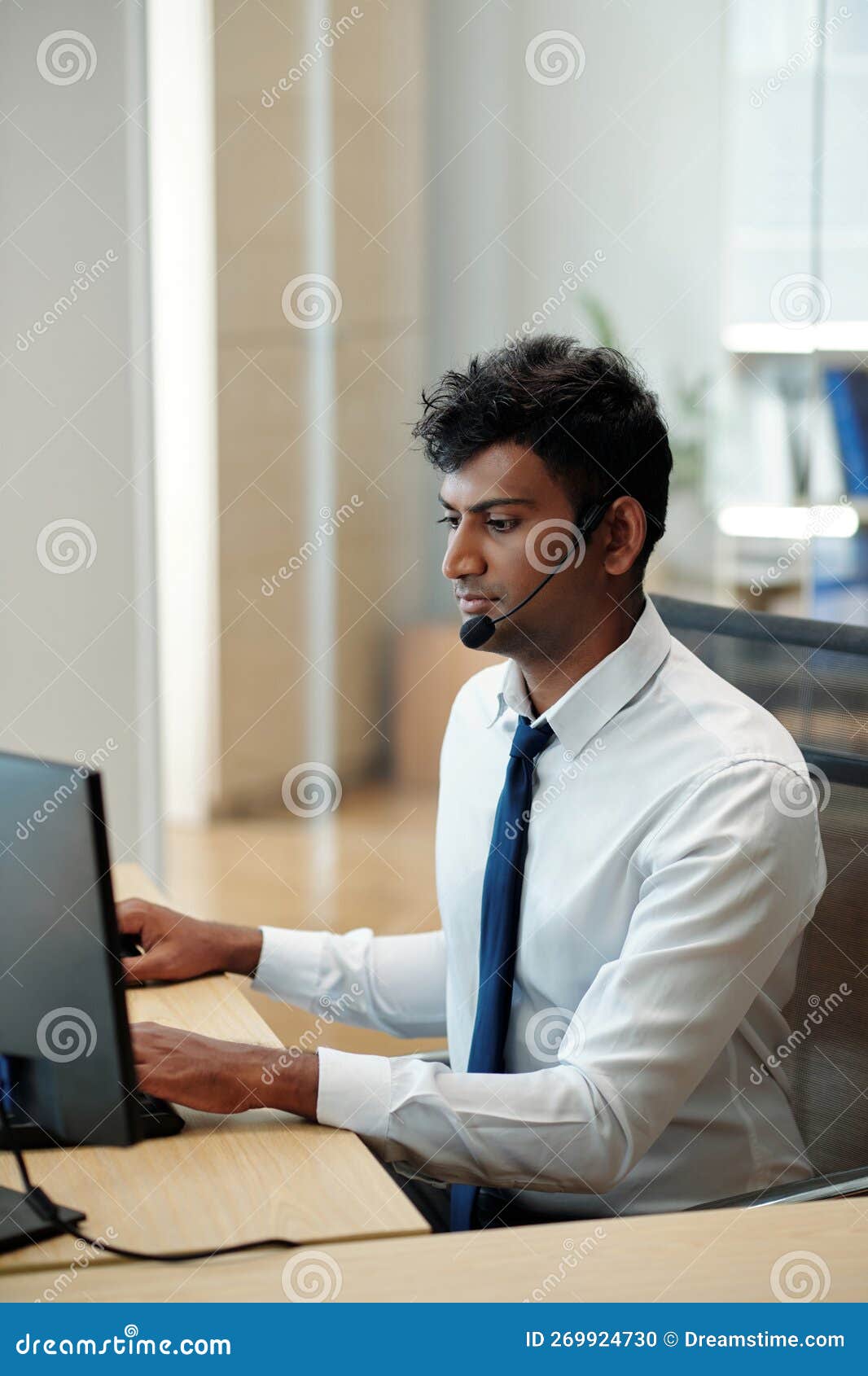 Manager Checking Surveillance Footage Stock Photo - Image of connection ...