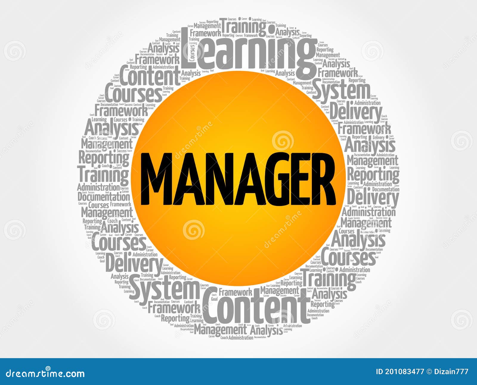 Manager circle stamp stock illustration. Illustration of career - 201083477